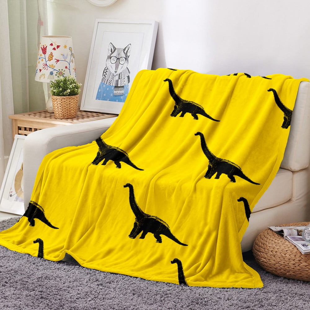 Cartoon Dinosaur Throw Blanket Soft Flannel Blanket for Chair ...