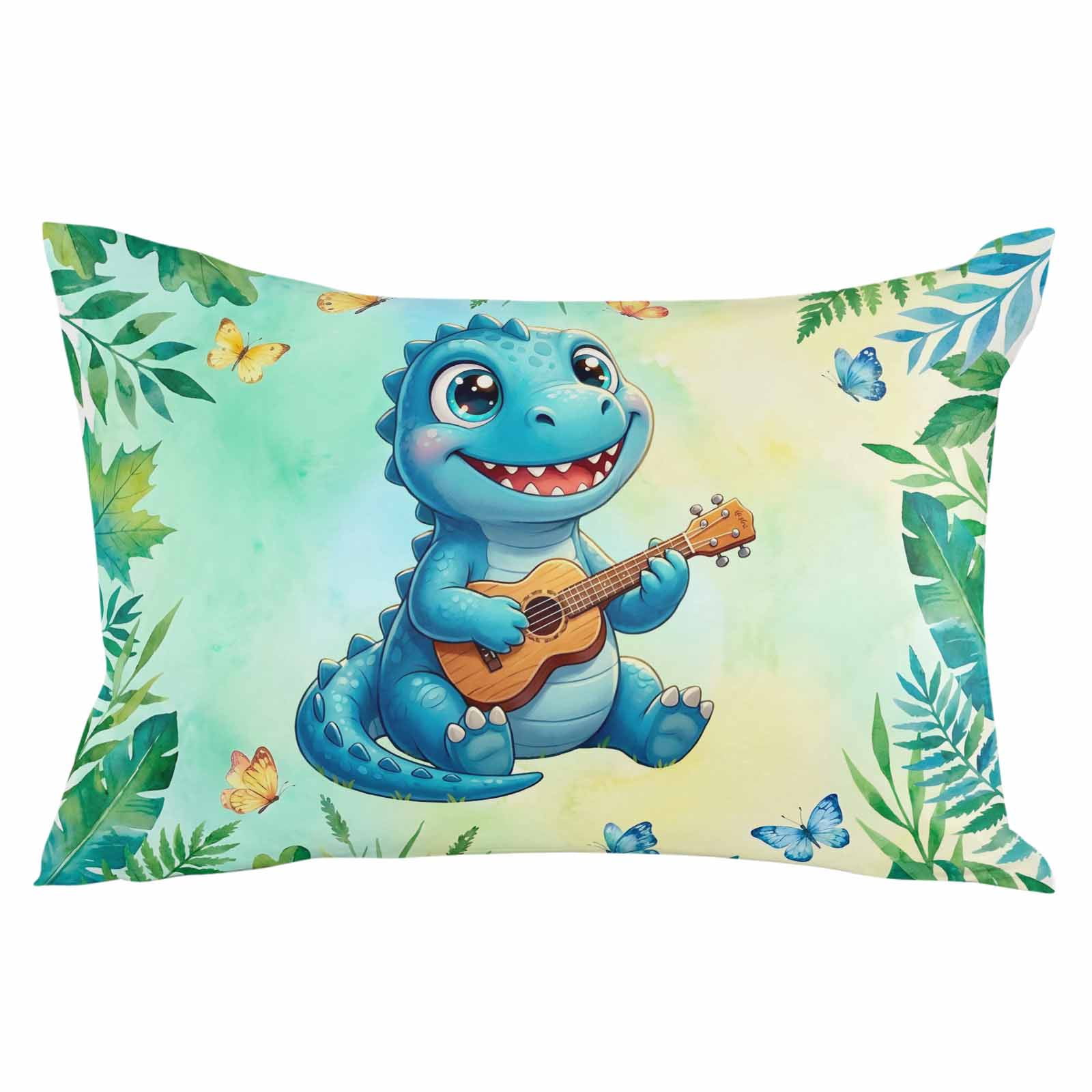 Cartoon Dinosaur Throw Pillow Cover 20 x 36 Inch Decorative Pillow ...