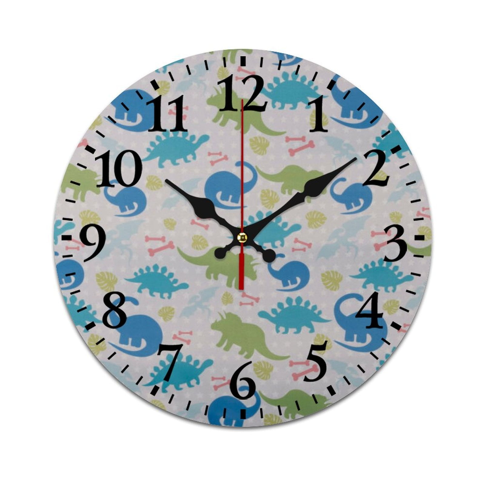 Cartoon Dinosaur Wall Clock Modern Design Clocks Wall Hanging Home ...