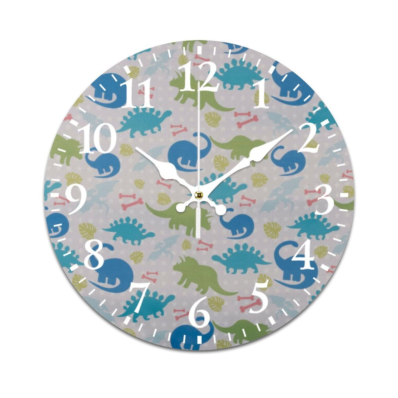 Cartoon Dinosaur Wall Clock Modern Design Clocks Wall Hanging Home ...