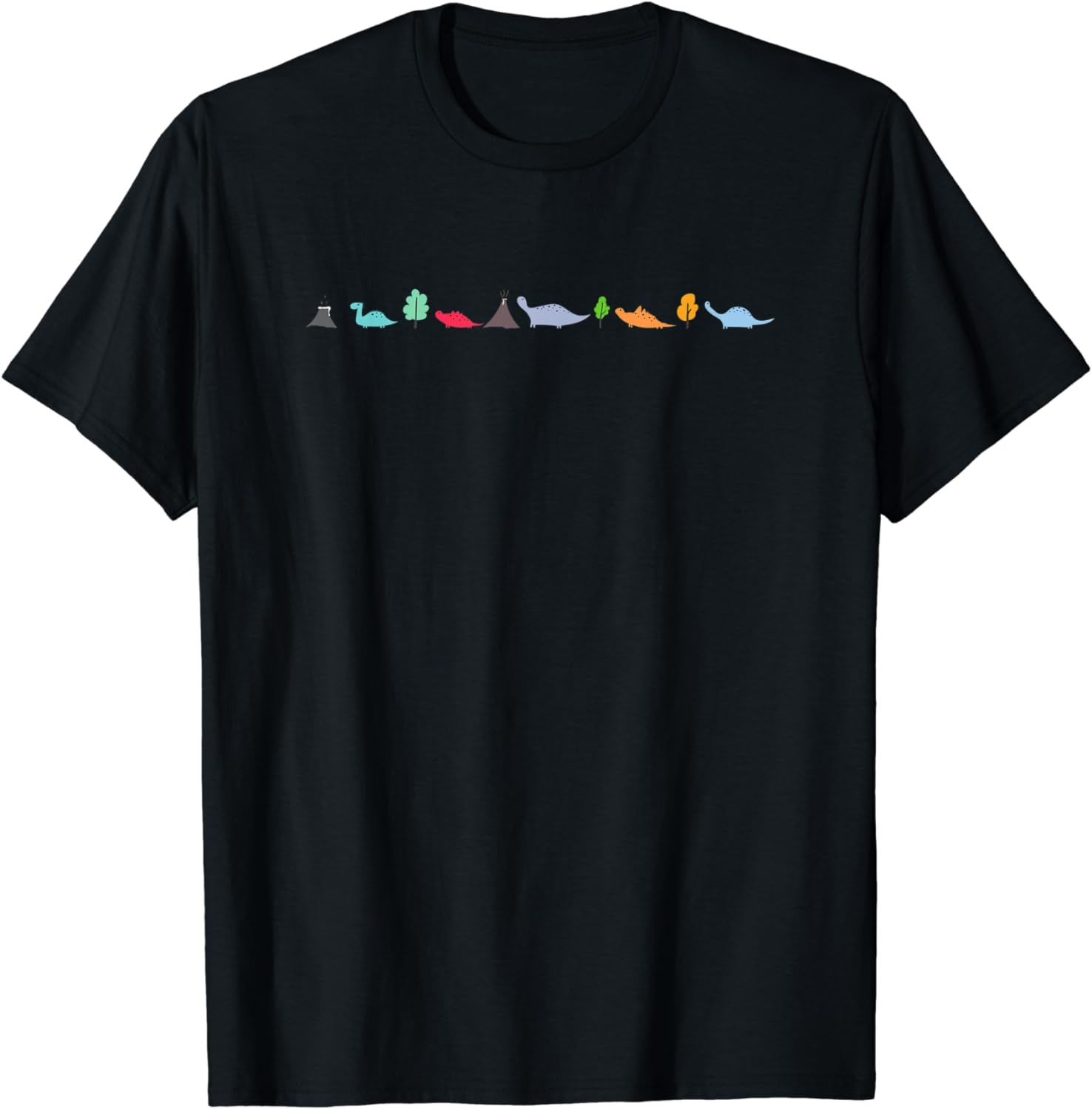 Cartoon Dinosaur line up! Funny Dinosaur T-Shirt - Walmart.com