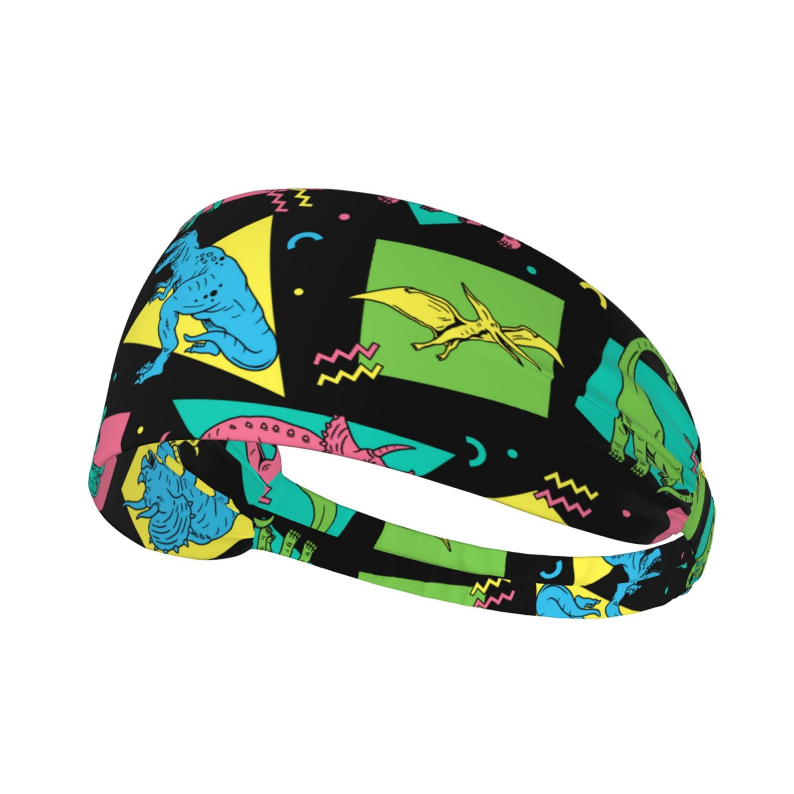 Cartoon Dinosaurs Kids Headbands for Women Men, Workout Elastic Sweat ...