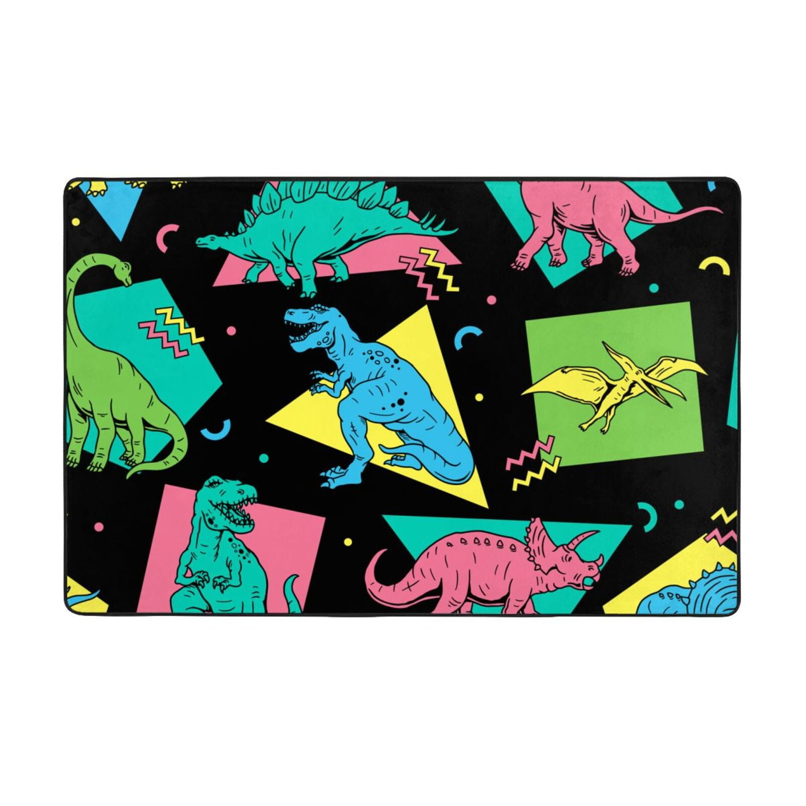 Cartoon Dinosaurs Kids Universal Door Mat Indoor Entrance, 60×39 Non ...
