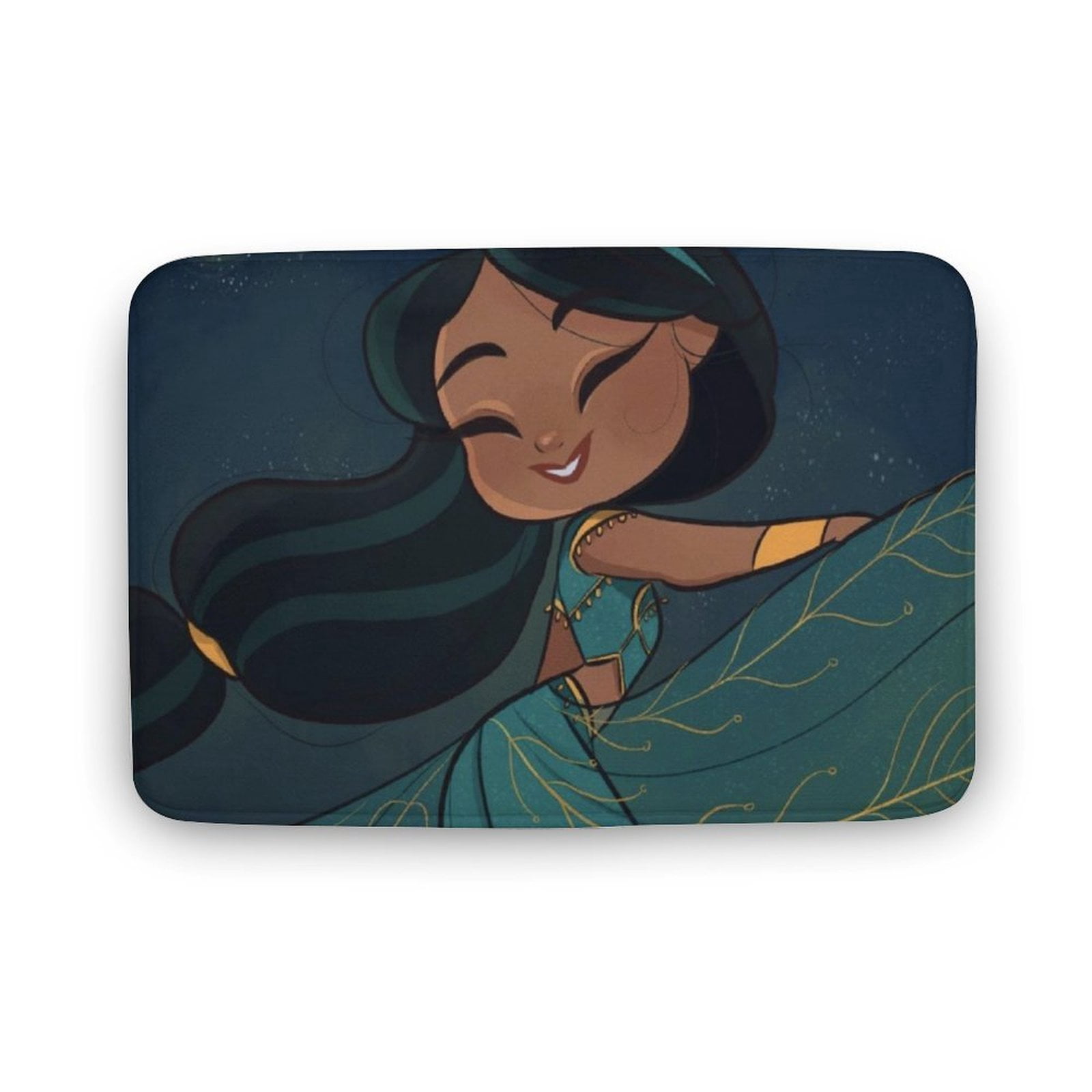 Cartoon Disney Princess Jasmine Cute Cartoon Non-Slip Short Pile Floor ...