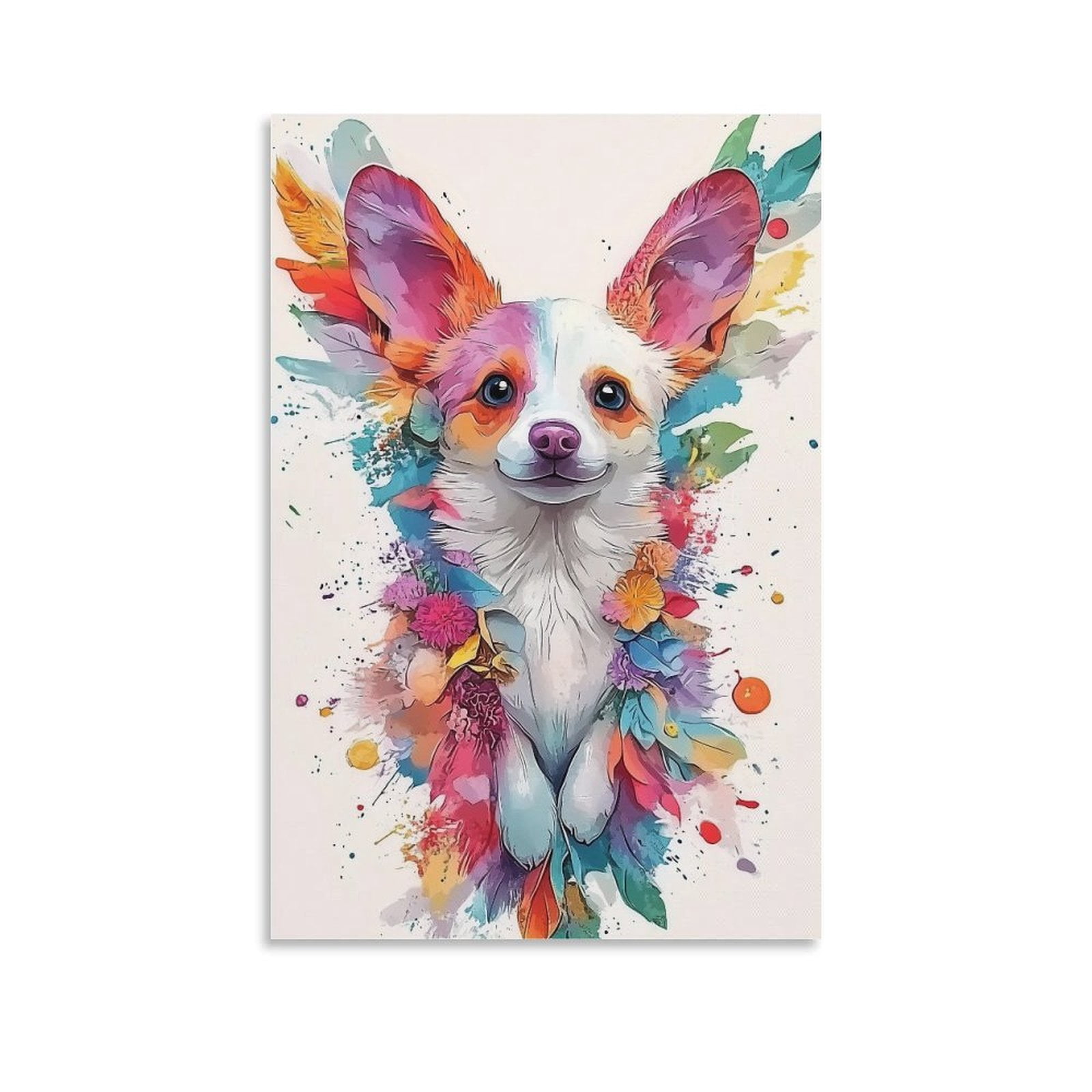Cartoon Dog Artwork Print Photo Art Painting Canvas Poster Home ...