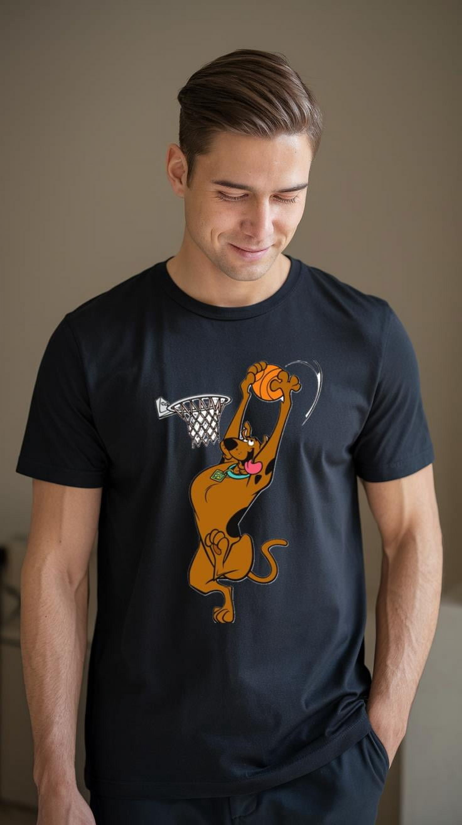 Cartoon Dog Dunking Basketball BLACK T-SHIRT , BLACK SWEATSHIRT, BLACK ...