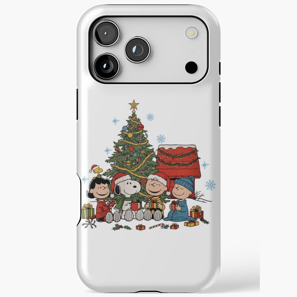 Cartoon Dog Friend Xmas Holiday Funny Art Case for iPhone 11 12 13 14 ...