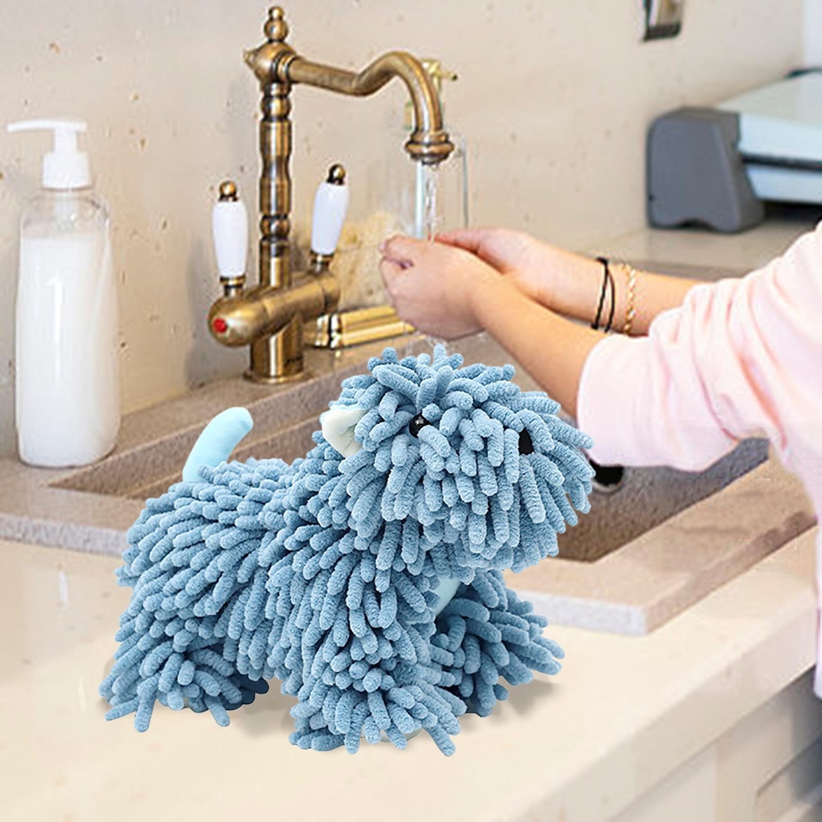 Cartoon Dog Hand Towel - Super Absorbent Puppy-Shaped Kitchen ...