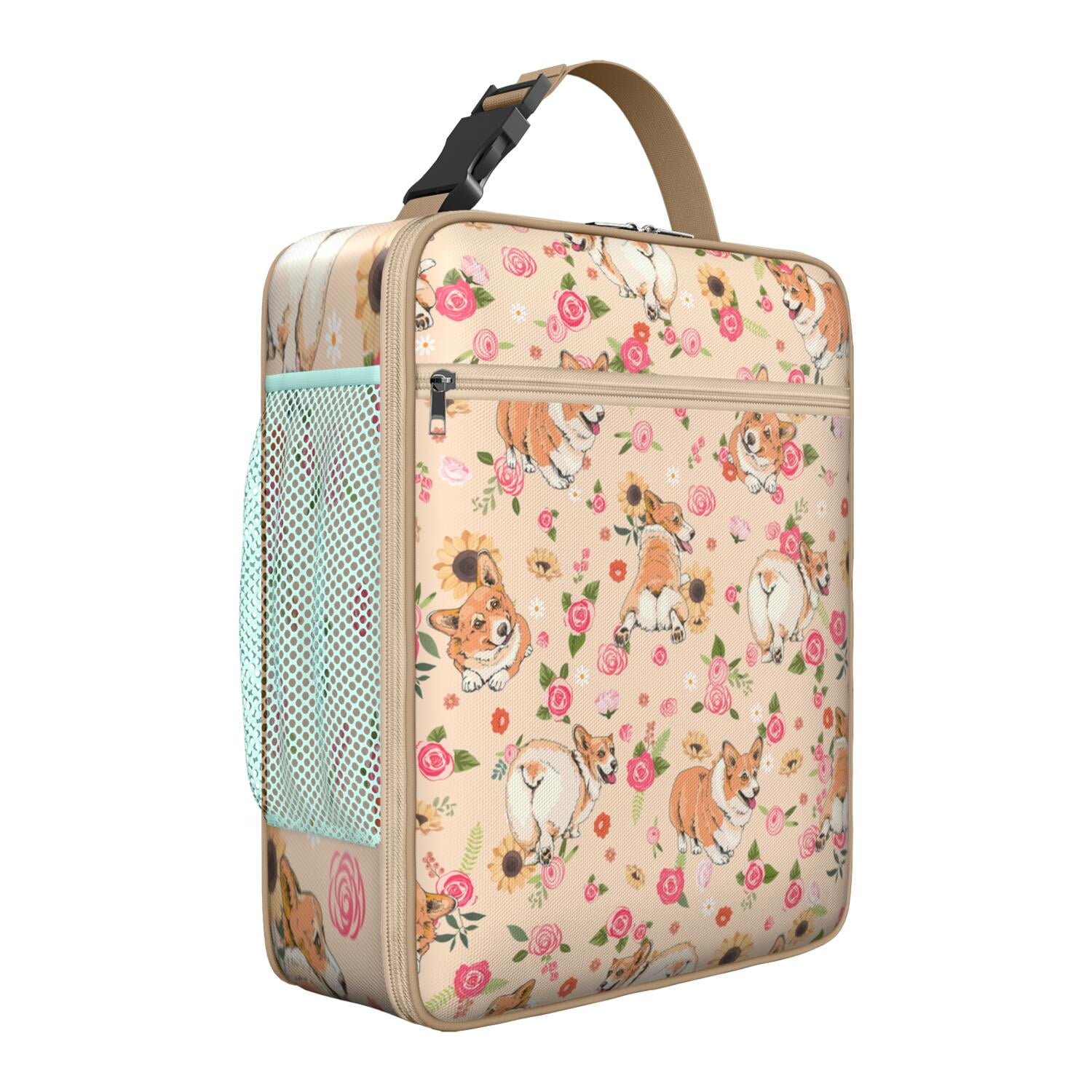 Cartoon Dog Lunch Box with Funny Puppy Pattern, Reusable Insulated ...