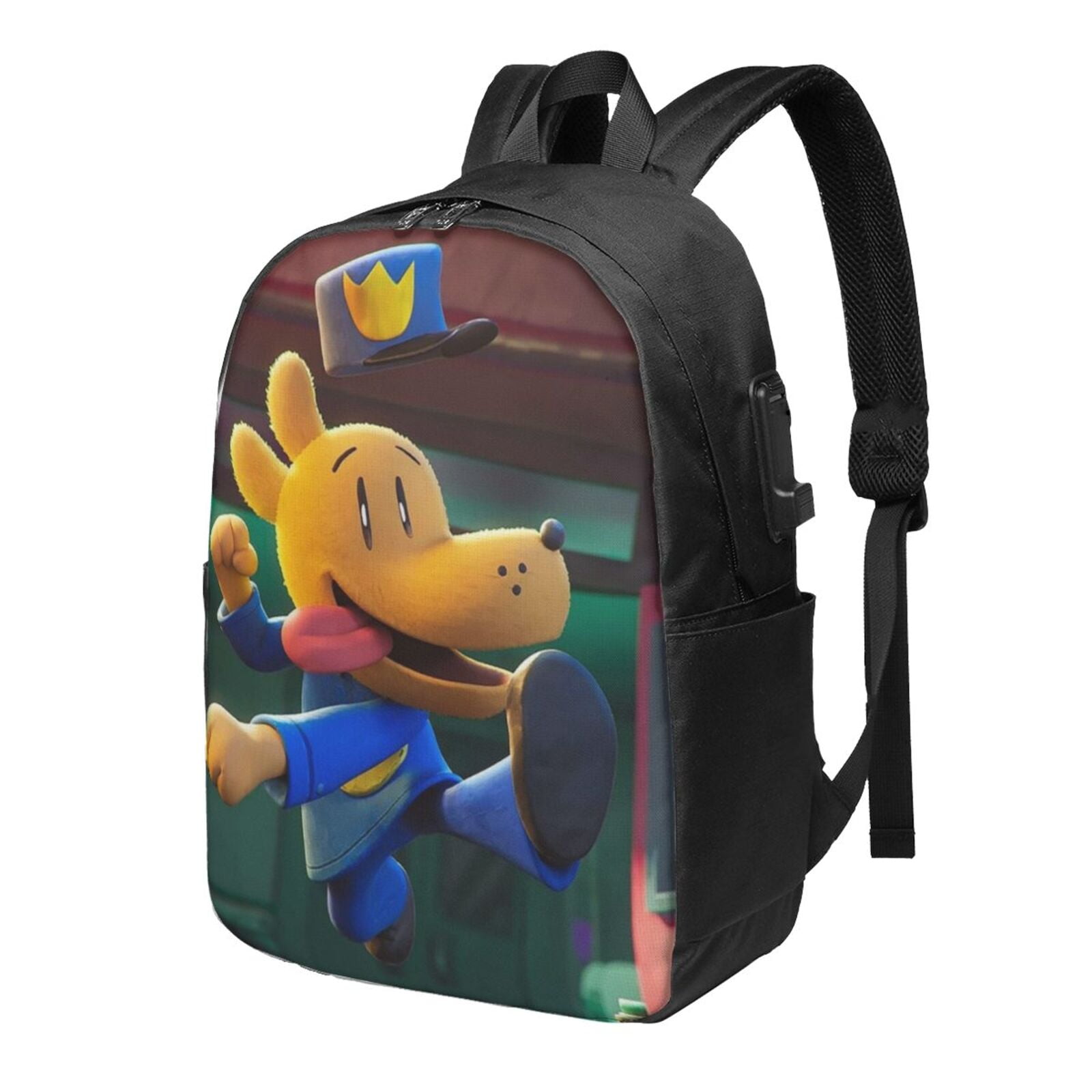 Cartoon Dog Man Backpack Lightweight Shoulders Daypack School Bag ...