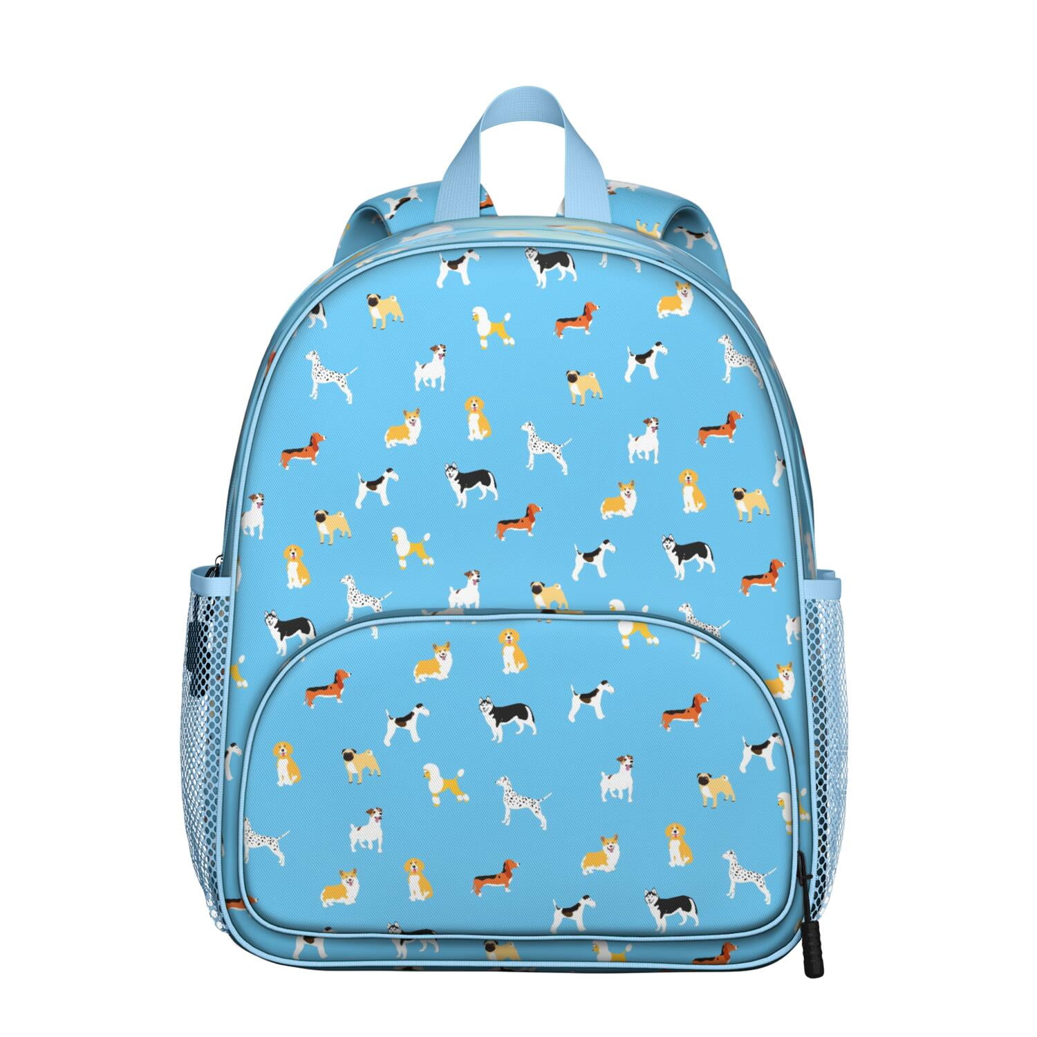 Cartoon Dog Print Backpack - Waterproof & Functional for School Use ...