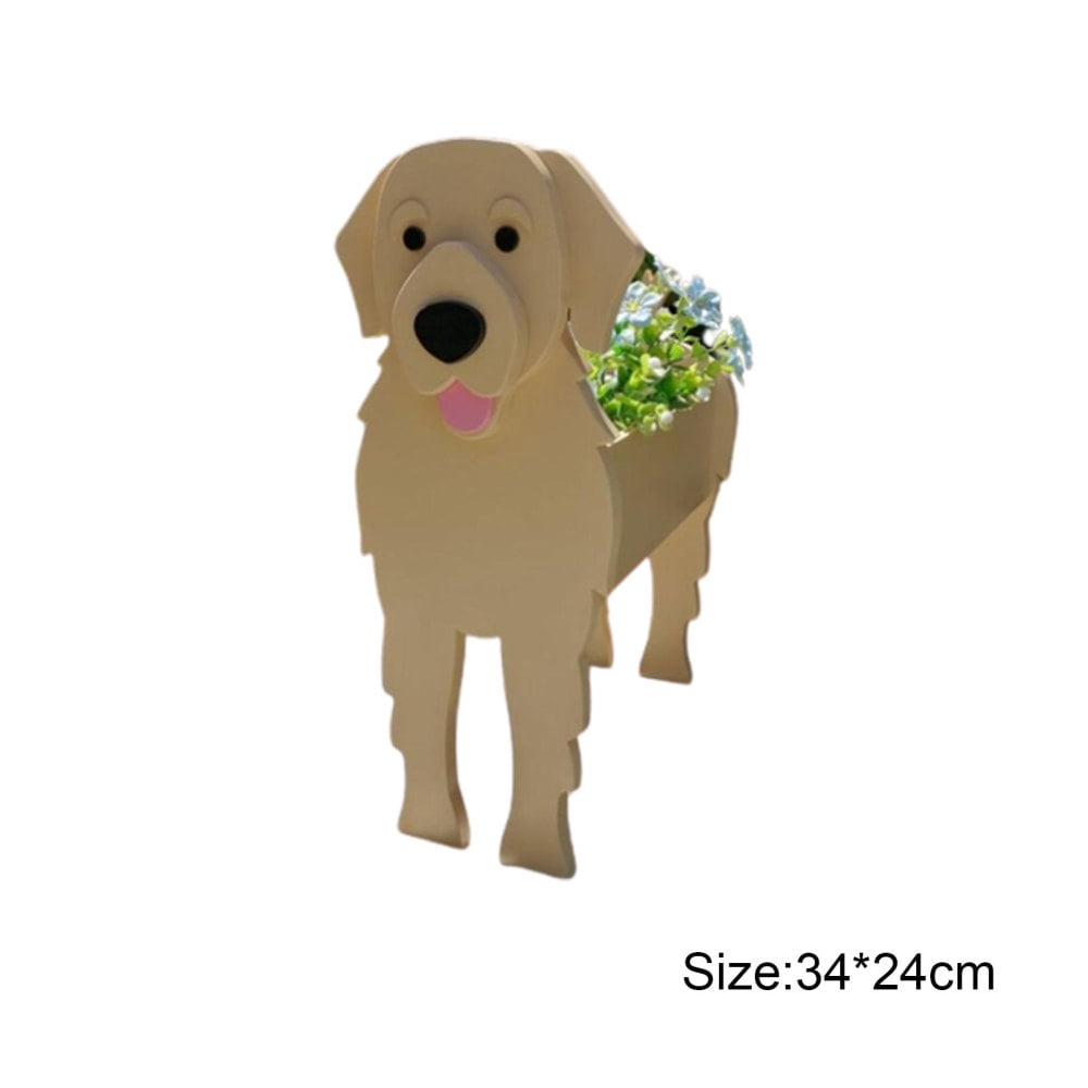 Cartoon Dog Shape Flower Pot Easy to Assemble Charming Decor for ...