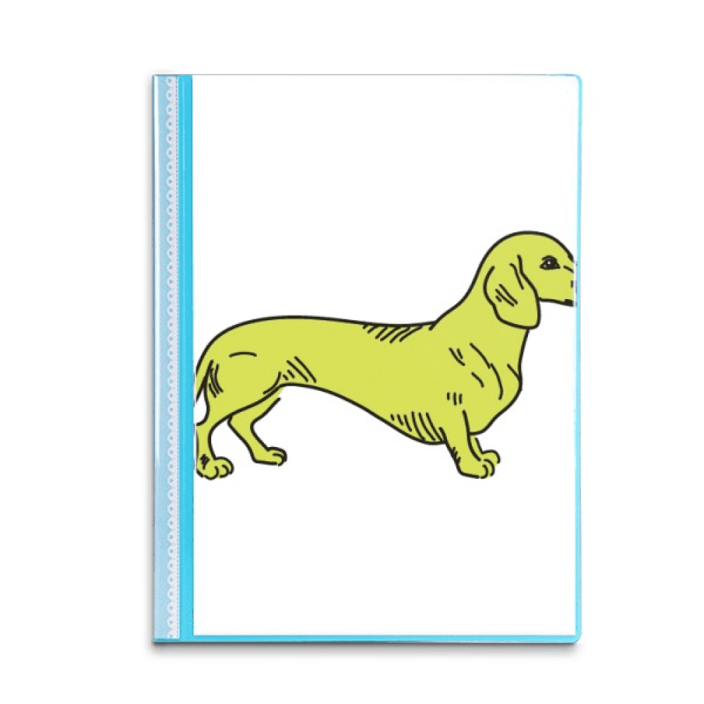 Cartoon Dog Yellow Illustration Pattern Book Sheet Protectors Portfolio ...