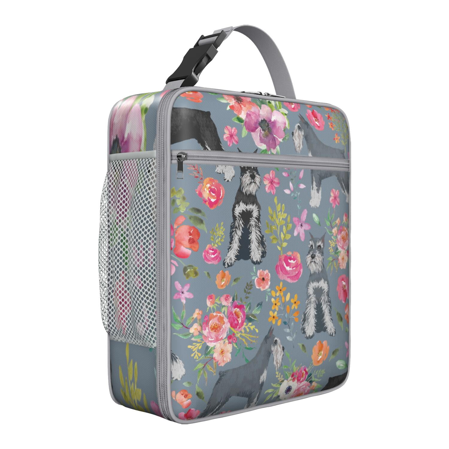 Cartoon Dog and Bone Pattern Lunch Box, Cute Puppy Print Insulated Bag ...