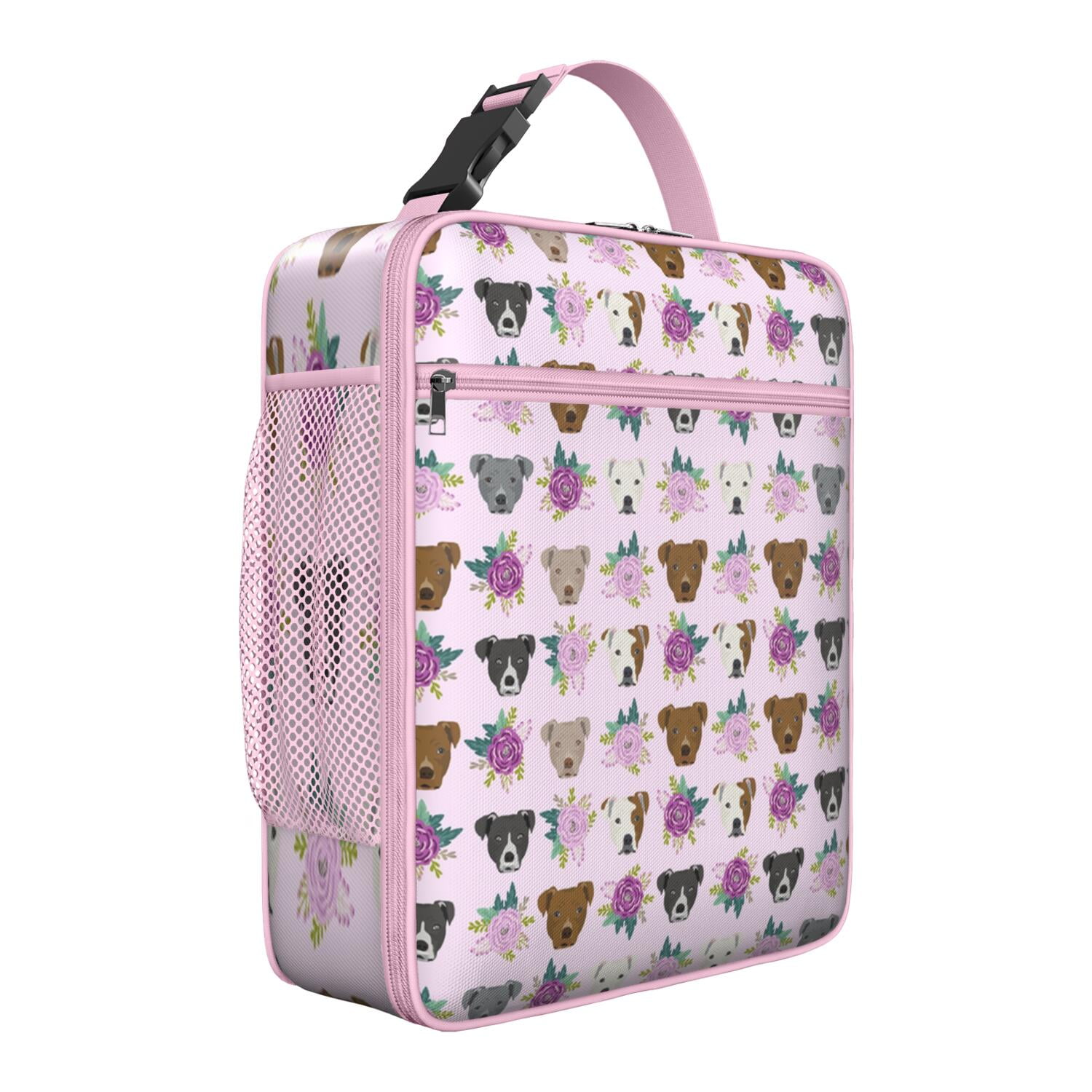 Cartoon Dog and Bone Pattern Lunch Box, Cute Puppy Print Insulated Bag ...