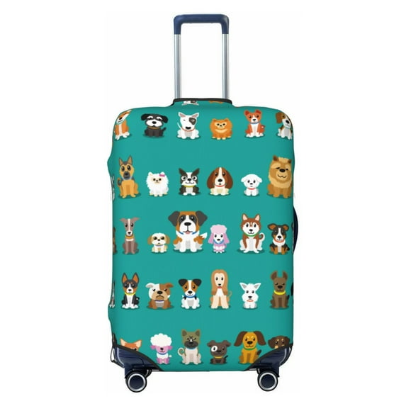 Cartoon Dogs Luggage Cover, Elastic Suitcase Cover Travel Suitcase ...