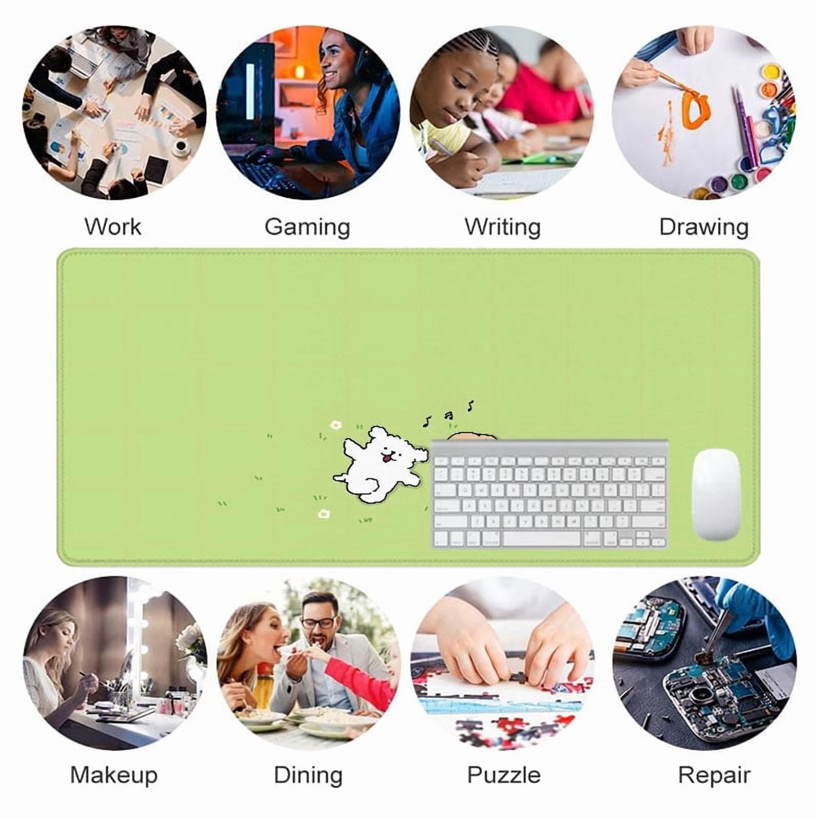 Cartoon Dogs Playing Mouse Pad 31.5 x 11.82 inches Rubber Desk Mat for ...