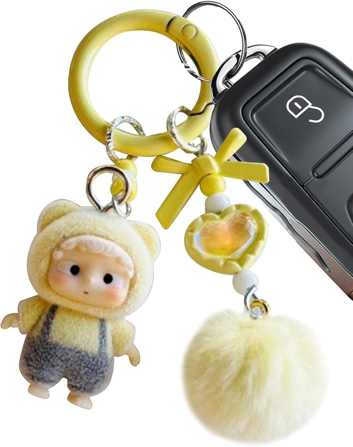 Cartoon Doll Key Ring - Fun Keychain Design, Colorful Key Fob | Funny ...