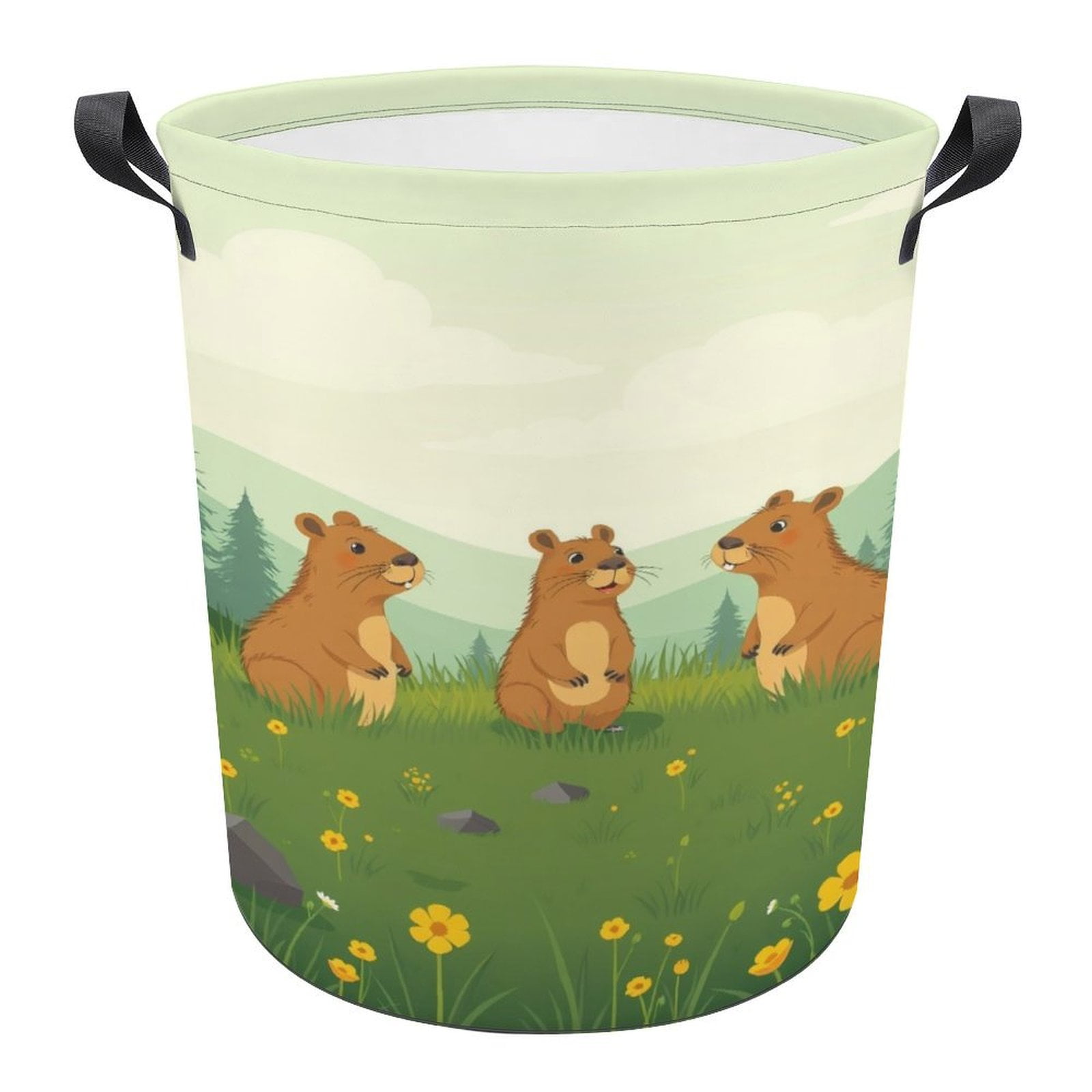 Cartoon Dolphin Laundry Basket Collapsible Clothing Hamper Toys ...