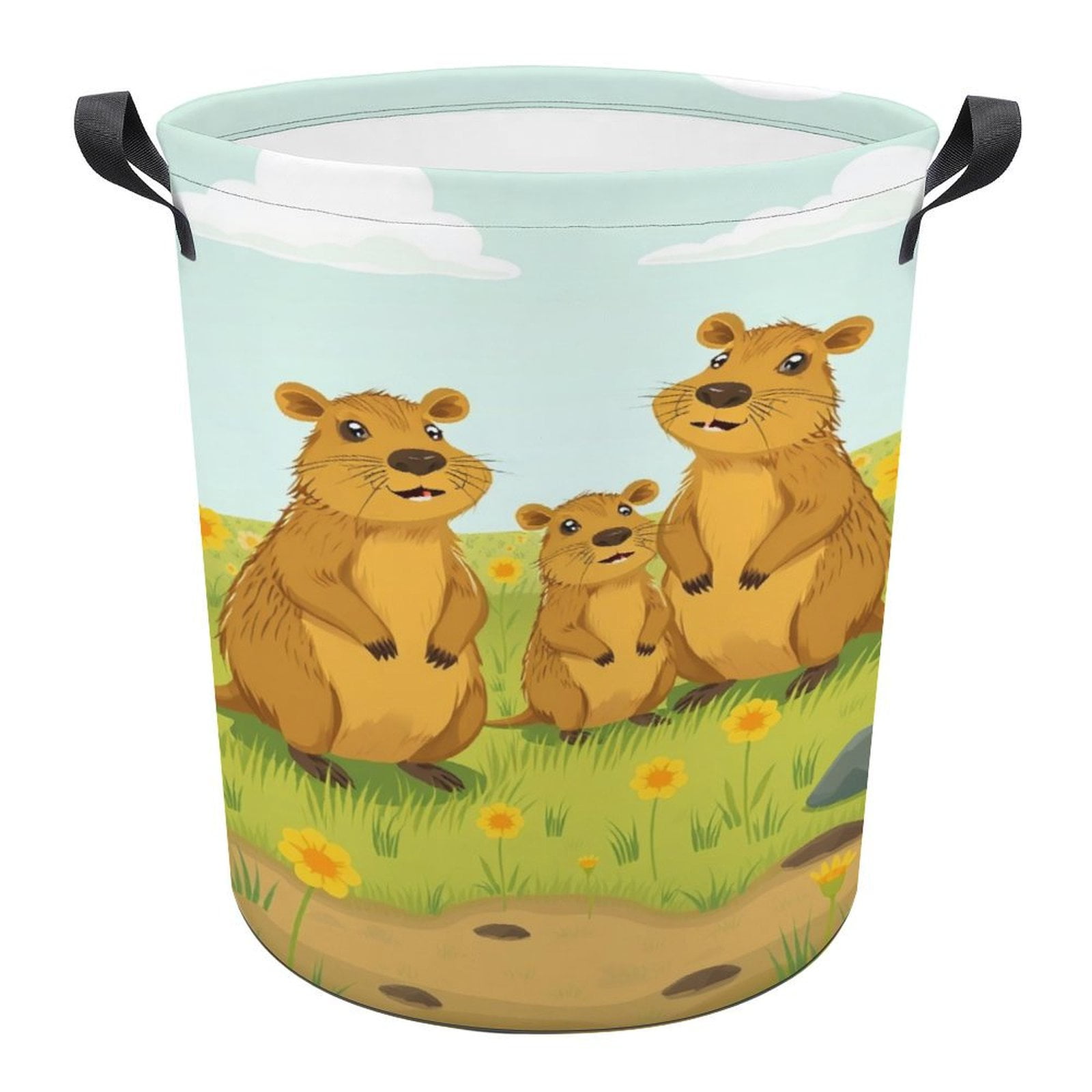 Cartoon Dolphin Laundry Basket Foldable Physical Culture Clothes Hamper ...