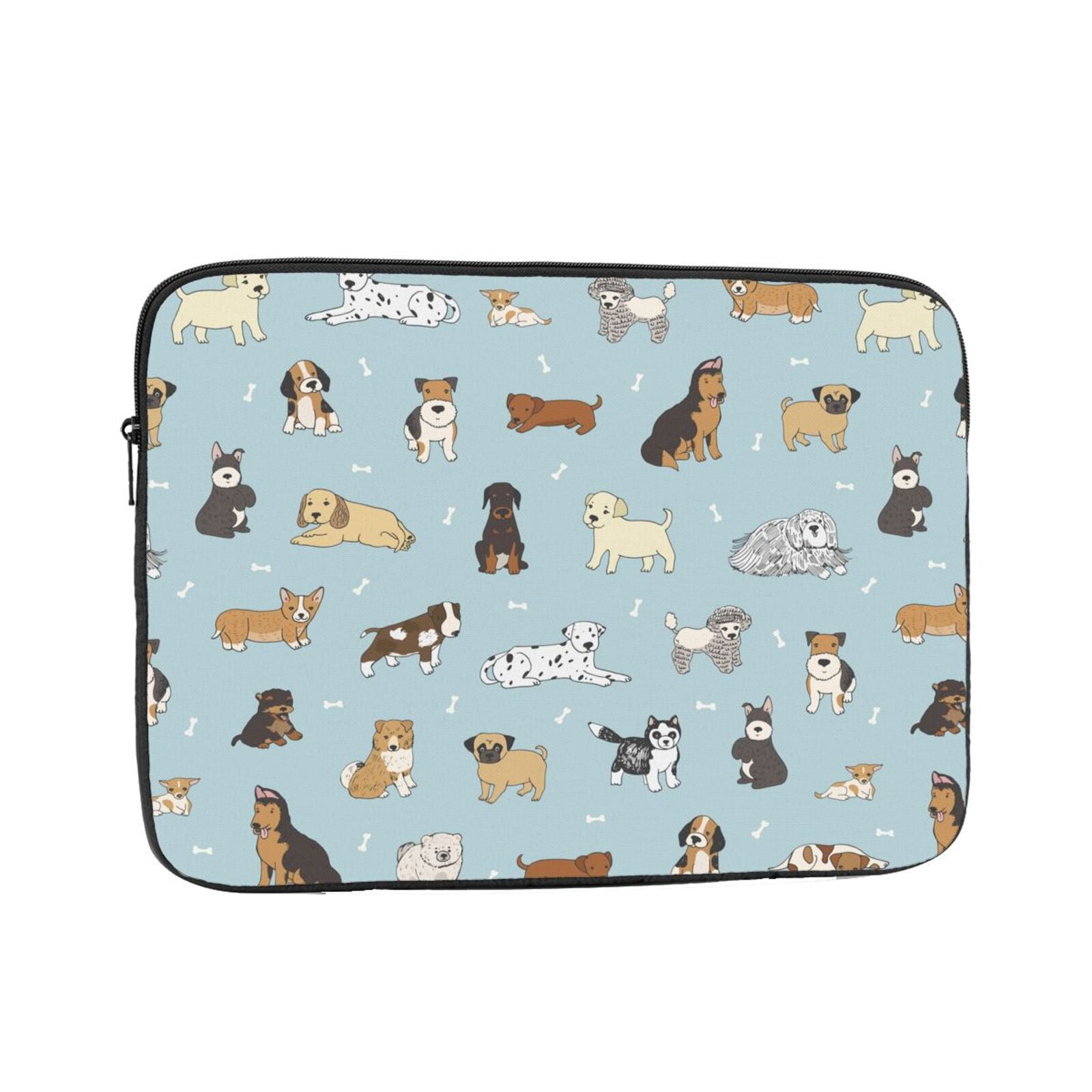 Cartoon Doodle Puppy Dog 13 inch Portable Laptop Sleeve Compatible with ...