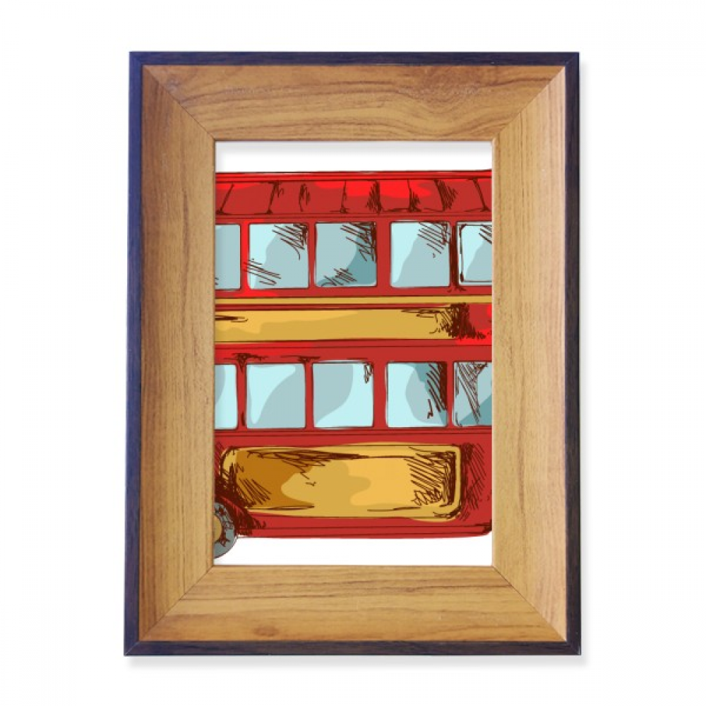 Cartoon Doubledecker Britain Country Photo Frame Exhibition Display Art ...