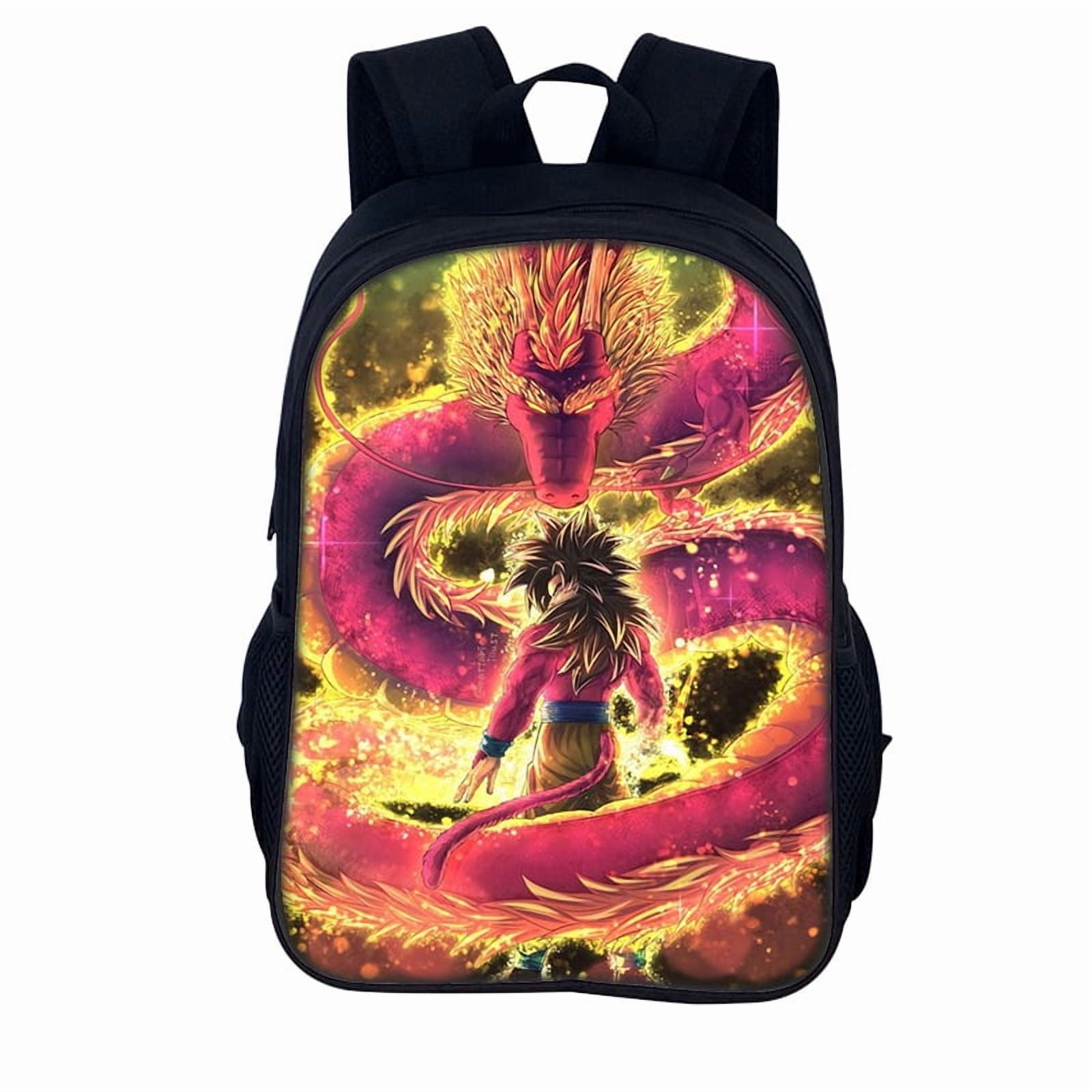 Cartoon Dragon Ball Backpack Large Capacity School Bag Comfortable ...