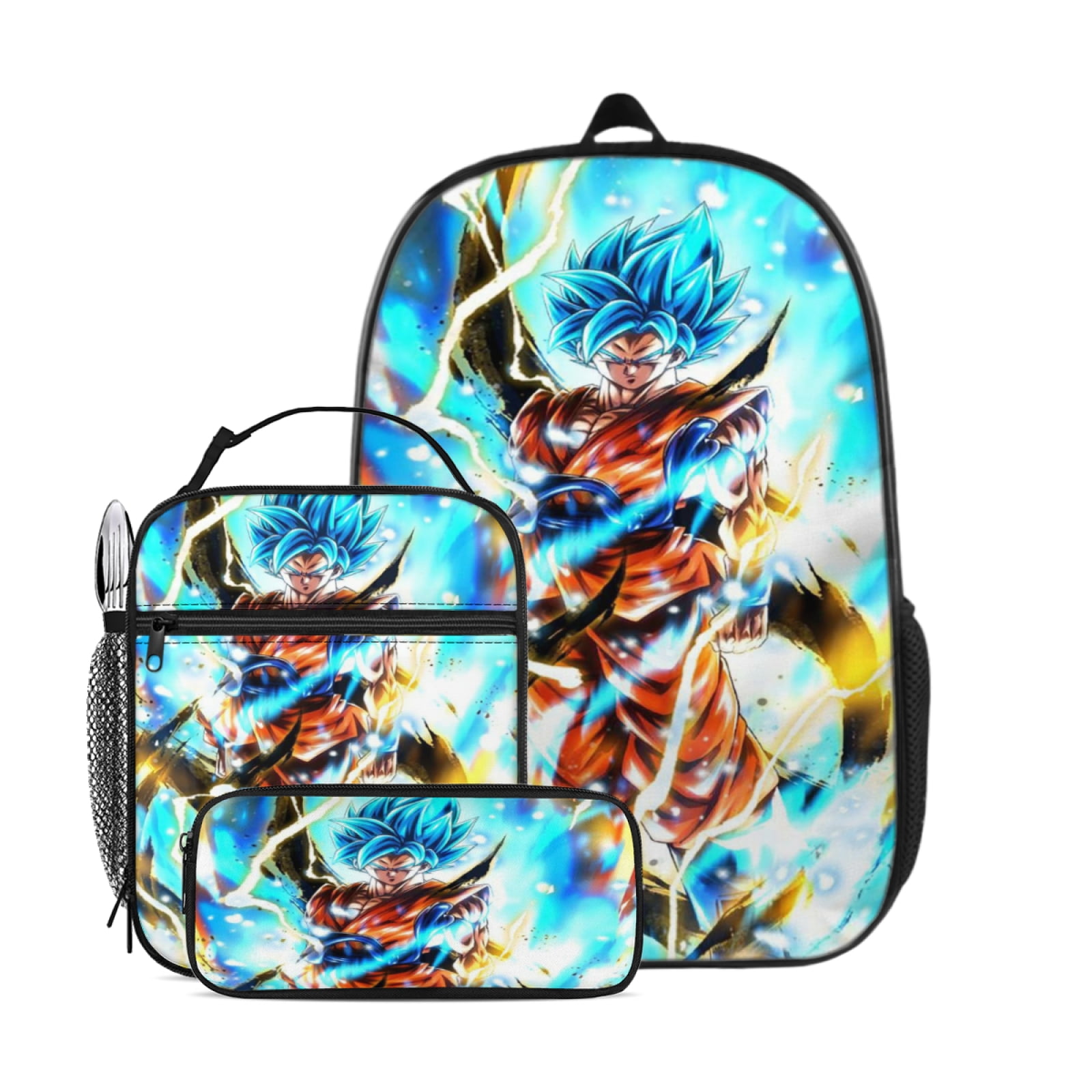 Cartoon Dragon Ball Backpack for Backpack with Lunch Box and Pencil ...