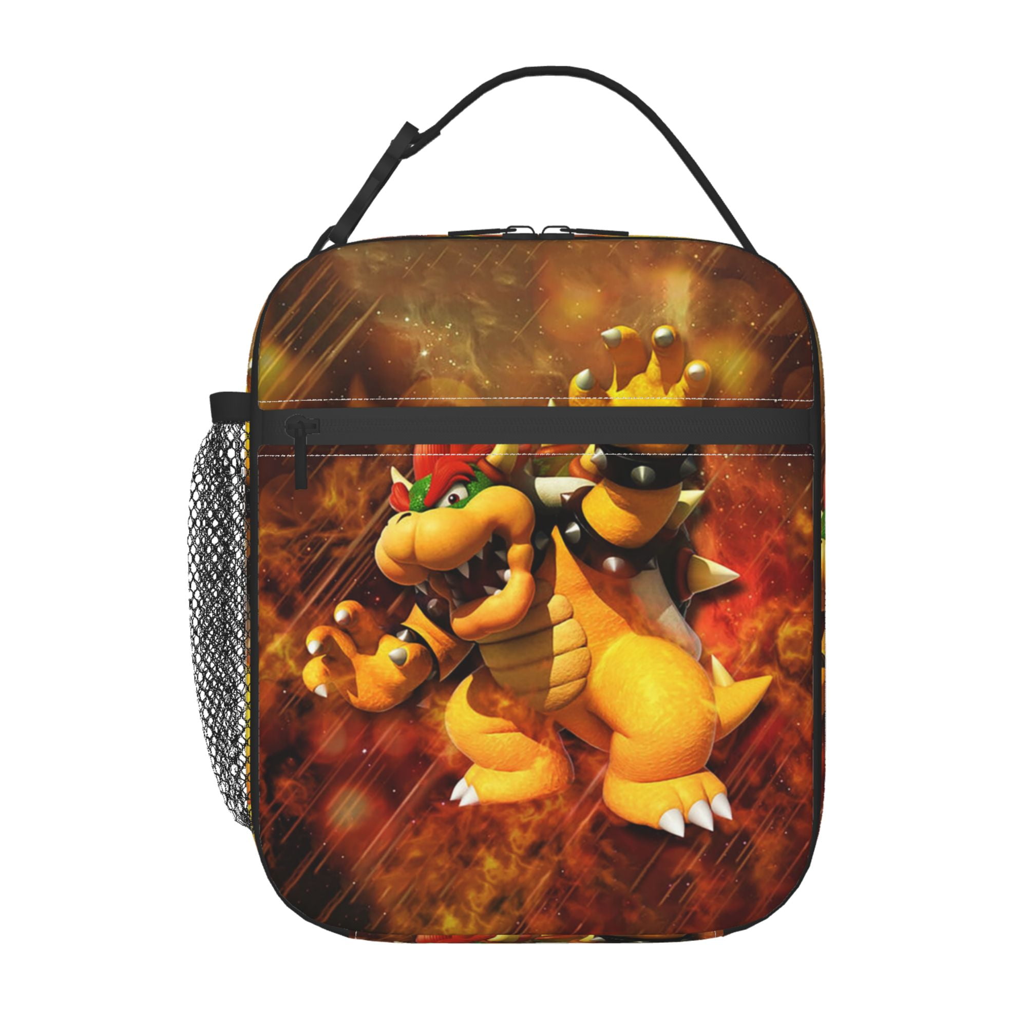Cartoon Dragon Bowser Lunch Bag Large Capacity Lunch Box Reusable ...