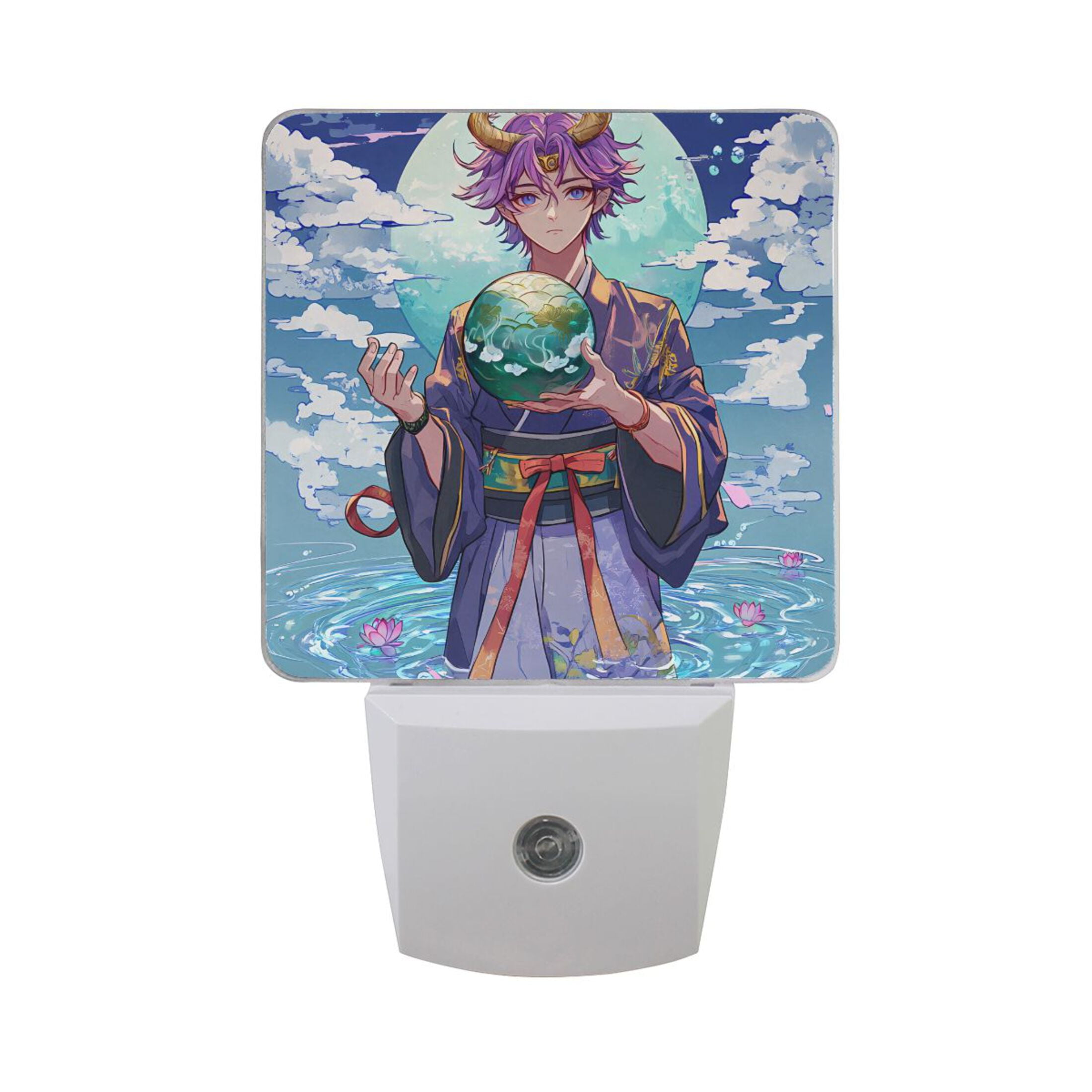 Cartoon Dragon Man Night Light 2 Pack LED Nightlight Plug into Wall ...