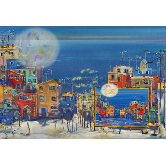 Cartoon Drawing Pattern Town Shop Booth Street Alley Banner ...