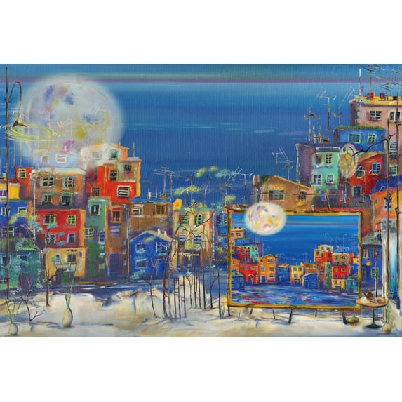 Cartoon Drawing Pattern Town Shop Booth Street Alley Banner ...