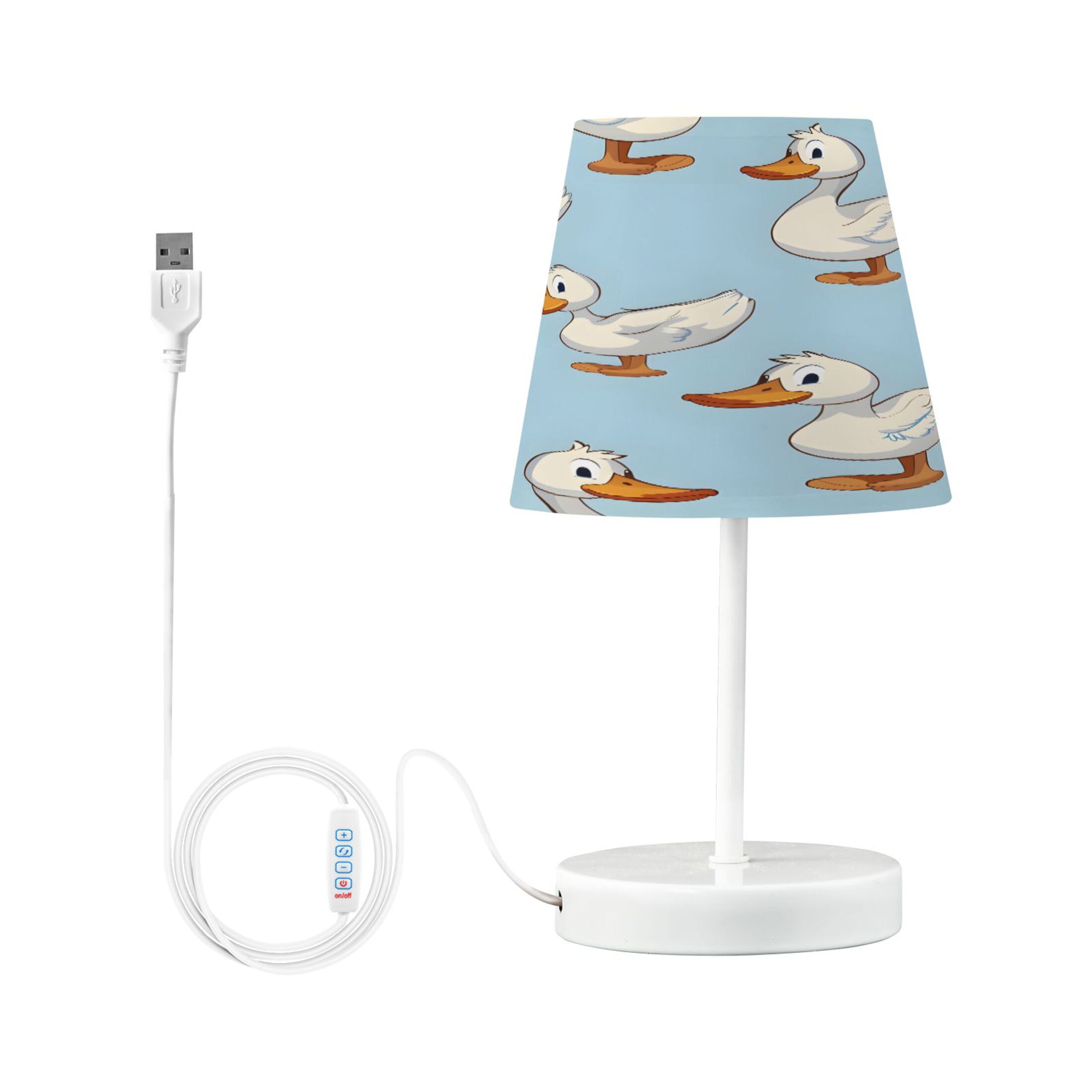 Cartoon Duck Desk Lamp LED Table Nightstand Lamps with 3 Color ...