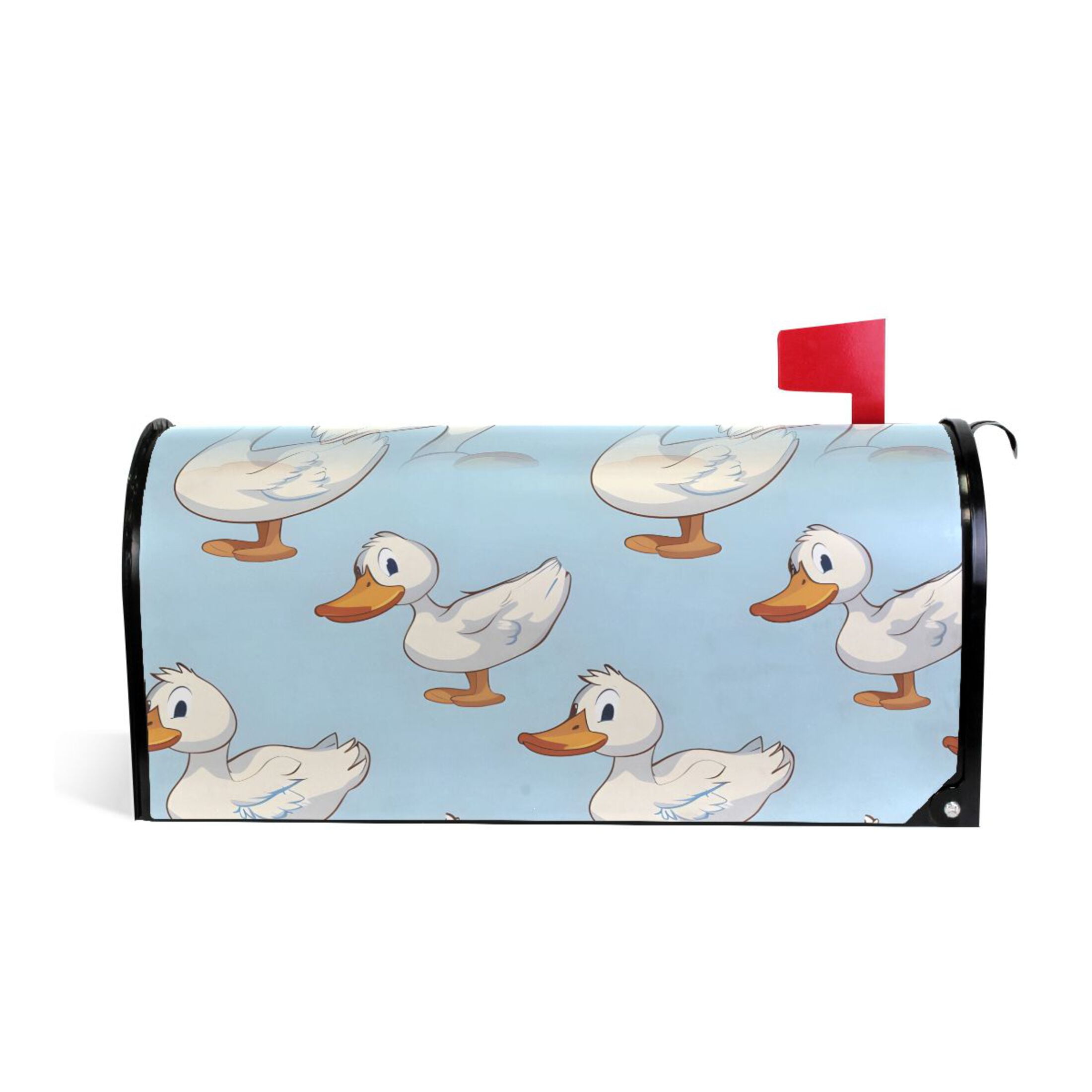 Cartoon Duck Magnetic Mailbox Covers 25.5" X 21" Post Letter Box Wraps ...