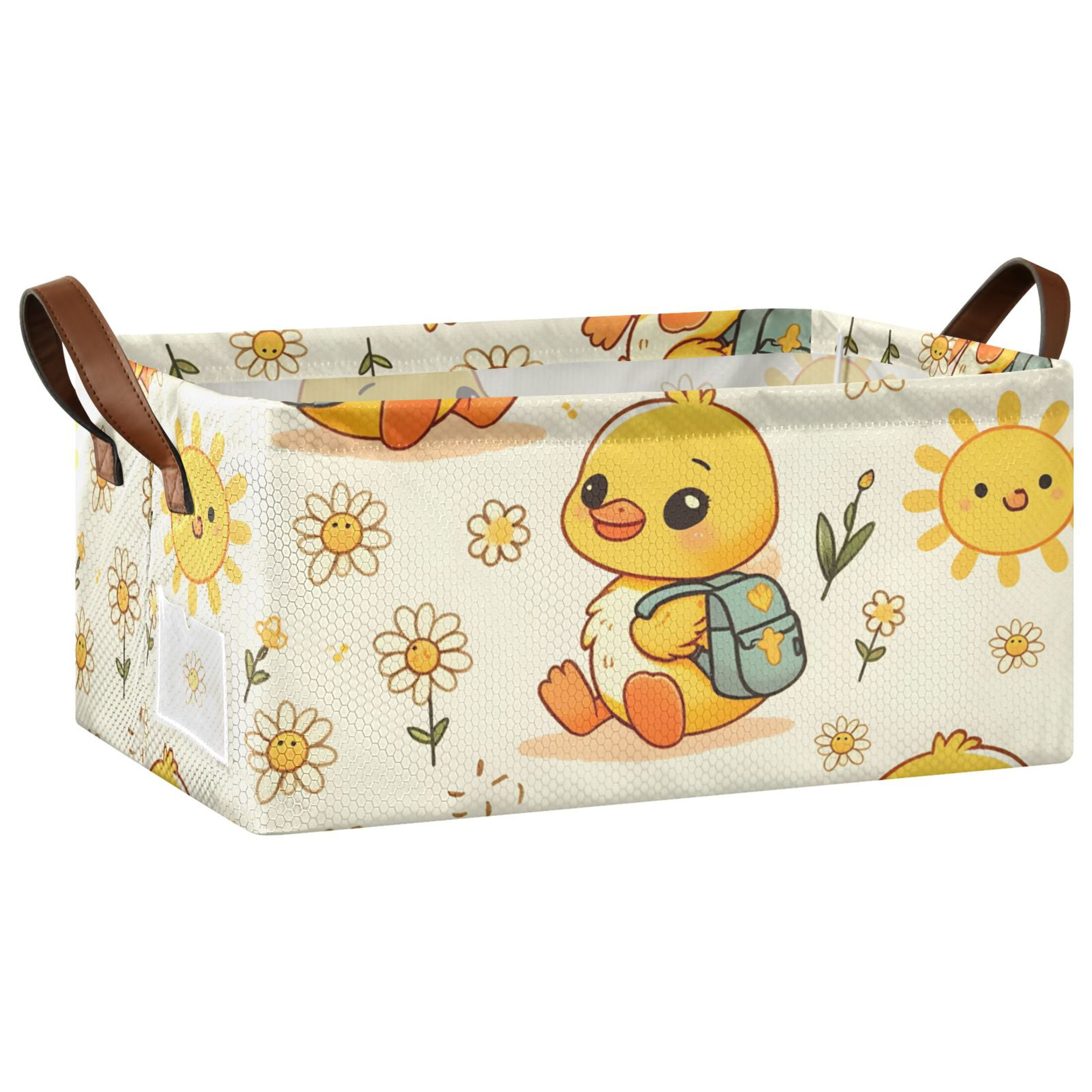 Cartoon Duck with Backpack Collapsible Storage Bins Fabric Shelf ...