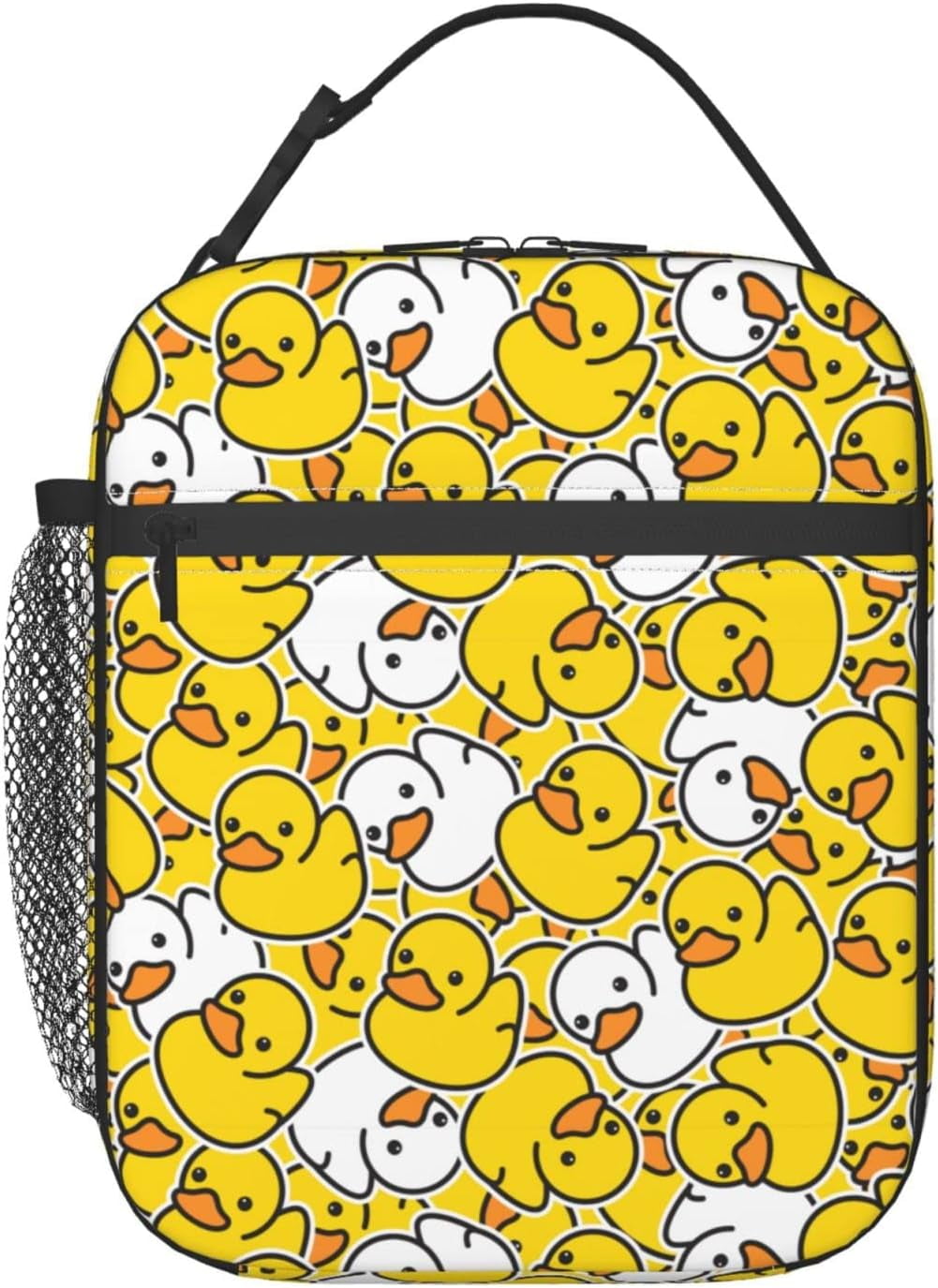 Cartoon Duckies Lunch Bag Insulated Portable Reusable Cute Rubber Ducks ...