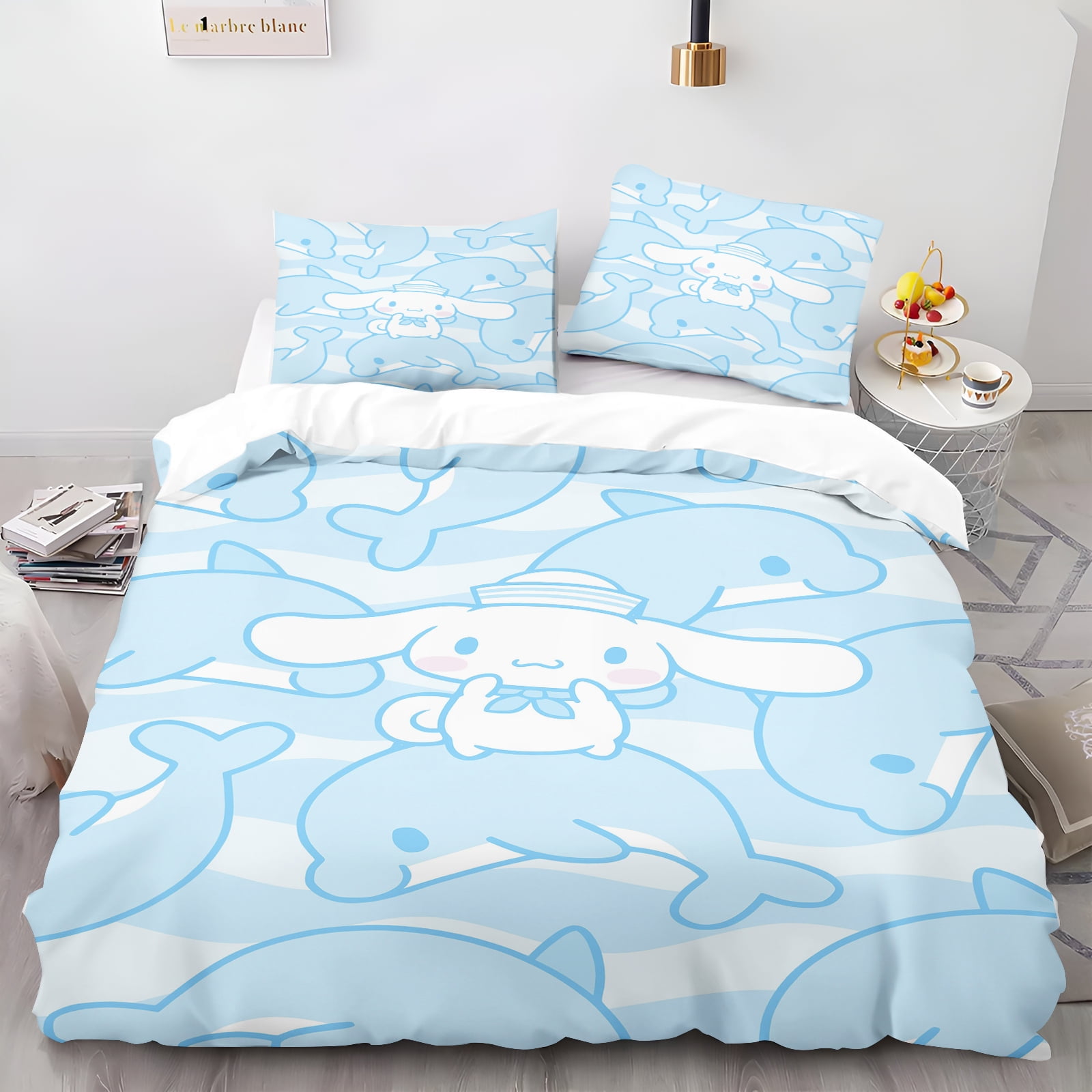 Cartoon Duvet Cover Cinnamoroll Home Pillowcase Set Adult Bedroom ...