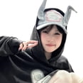 Cartoon Ears Dobermann Baseball Hat for Girls Breathable Sports Hat For ...
