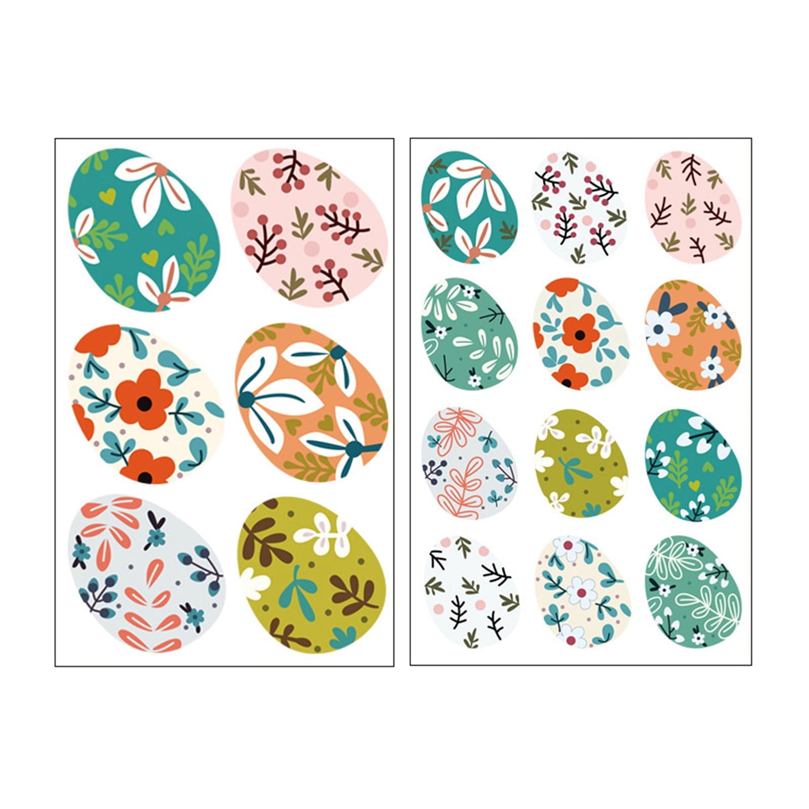 Cartoon Easter Bunny Egg Window Sticker Static Sticker Double-Sided ...