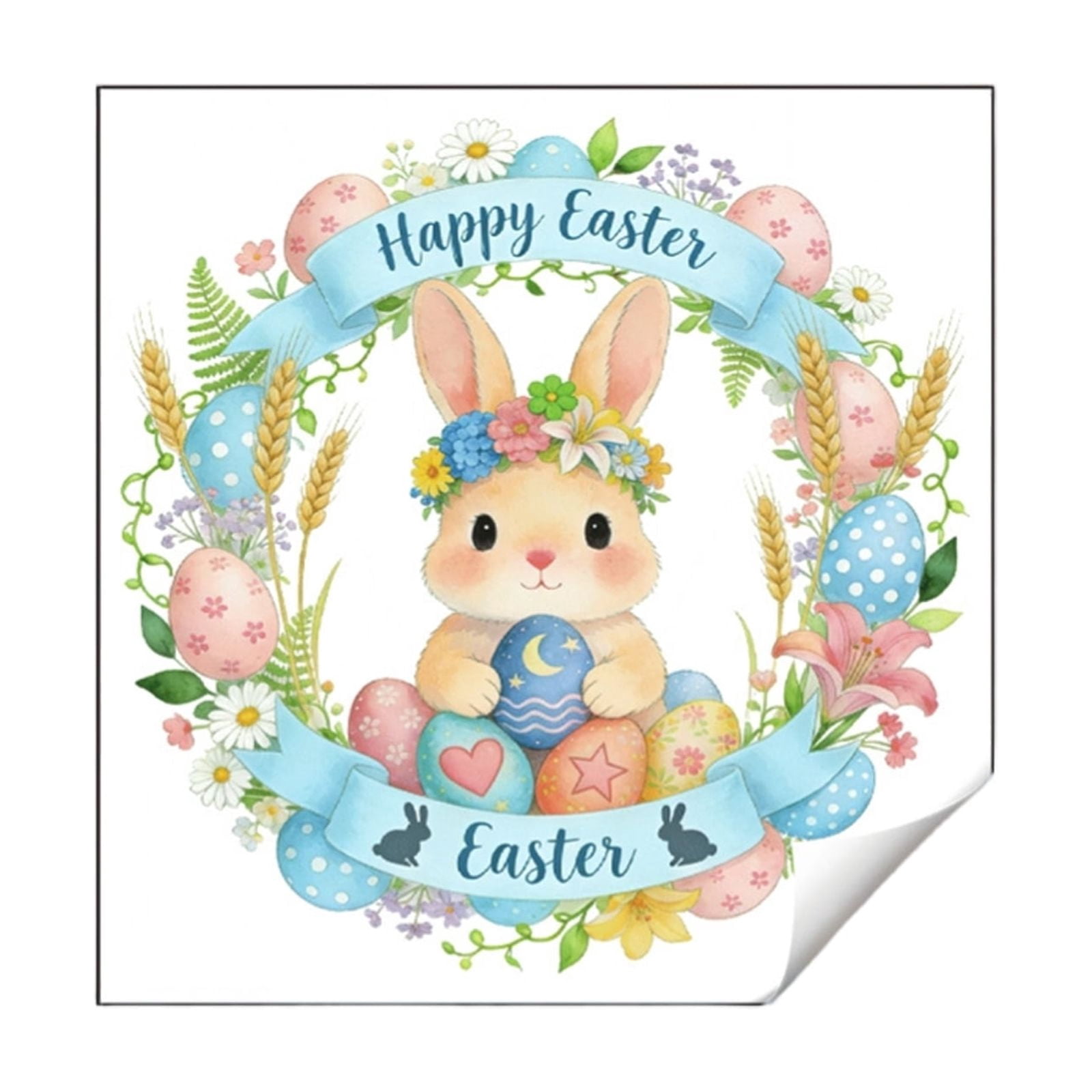 Cartoon Easter Wall Decals for Kids' Bedroom & Living Room – Fun ...
