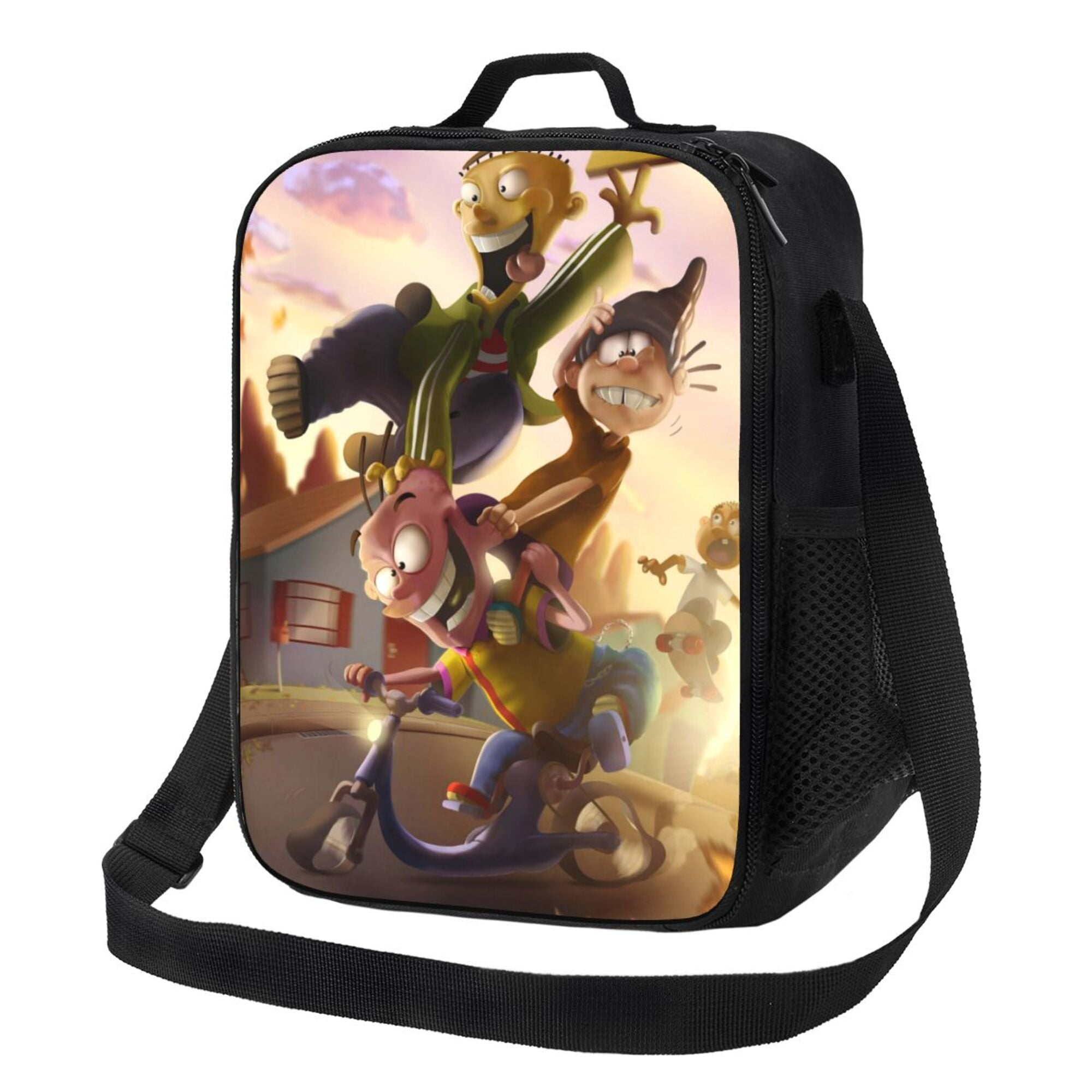 Cartoon Ed Edd N Eddy Lunch Bag Tote Shoulder Bags Insulated Lunch Box ...