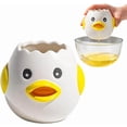Cartoon Egg White Separator, Practical and Simple Ceramic Egg Separator ...