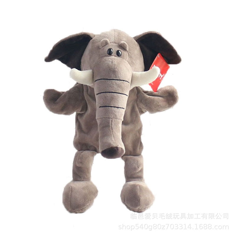 Cartoon Elephant Hand Puppet Plush Toy Doll Parent-child Game ...