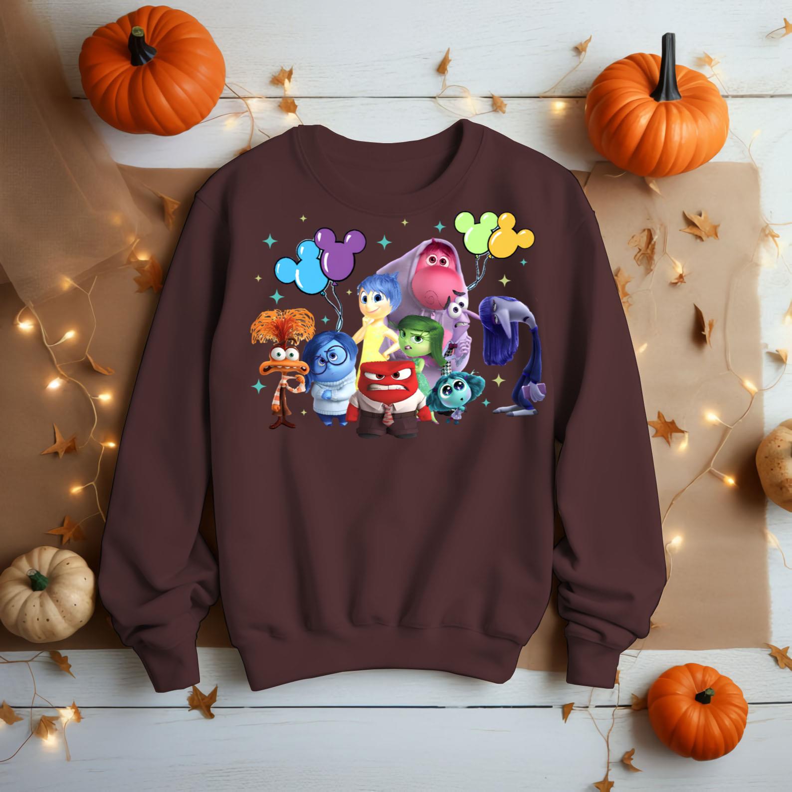 Cartoon Emotions Character Shirt, Core Memory Day Fun Tee, Spooky Season Inspired Feelings Shirt ...