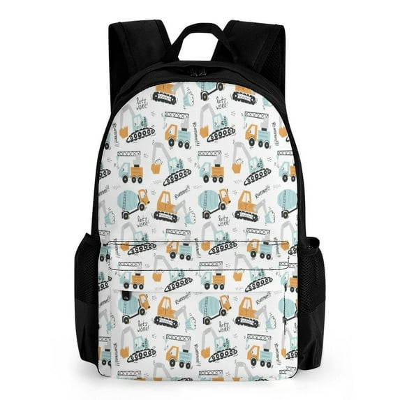 Cartoon Engineering Car Backpack Back to Bag Sport Daypack Light ...