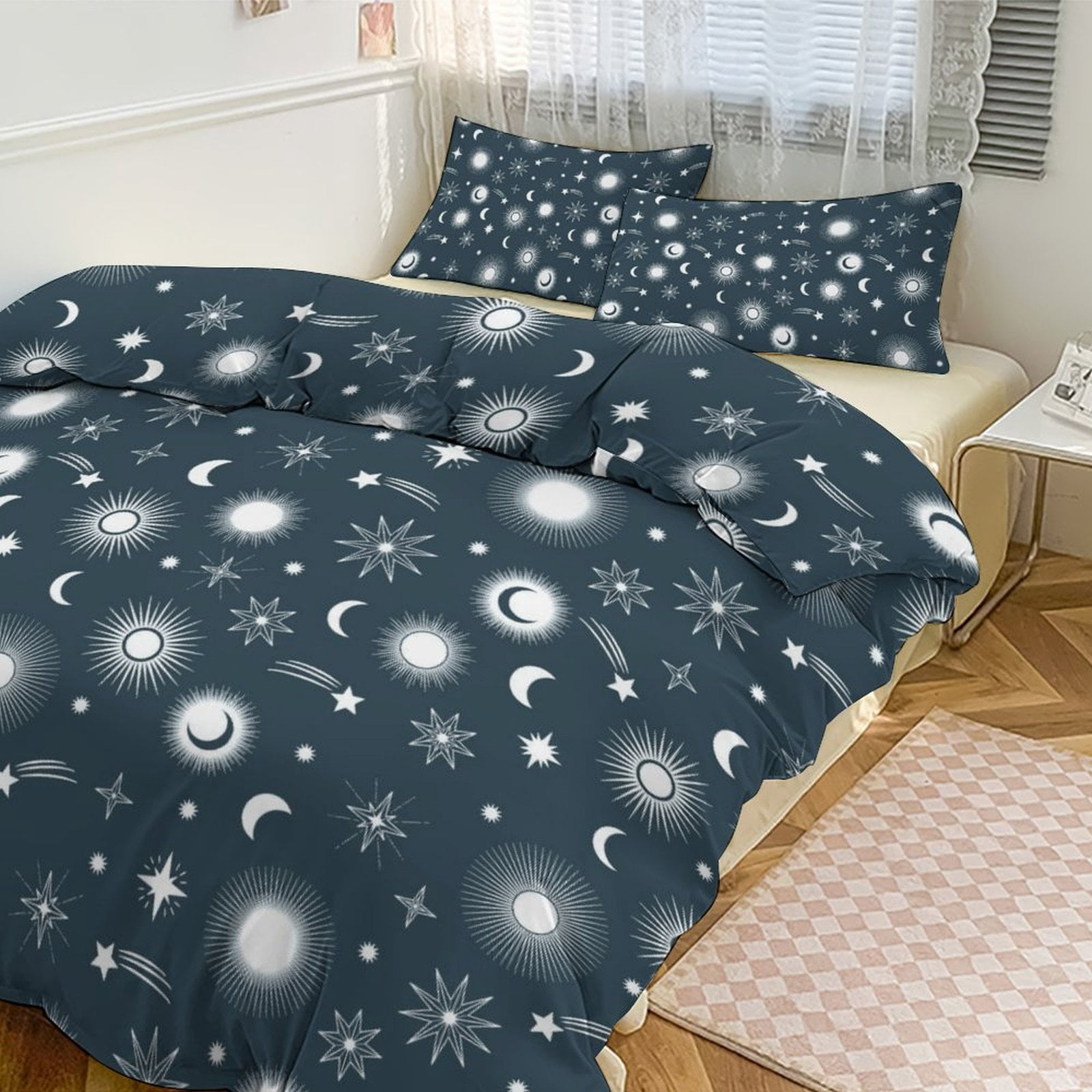 Cartoon Engineering Car Bedding Set Couple Bedclothes Pillowcase ...