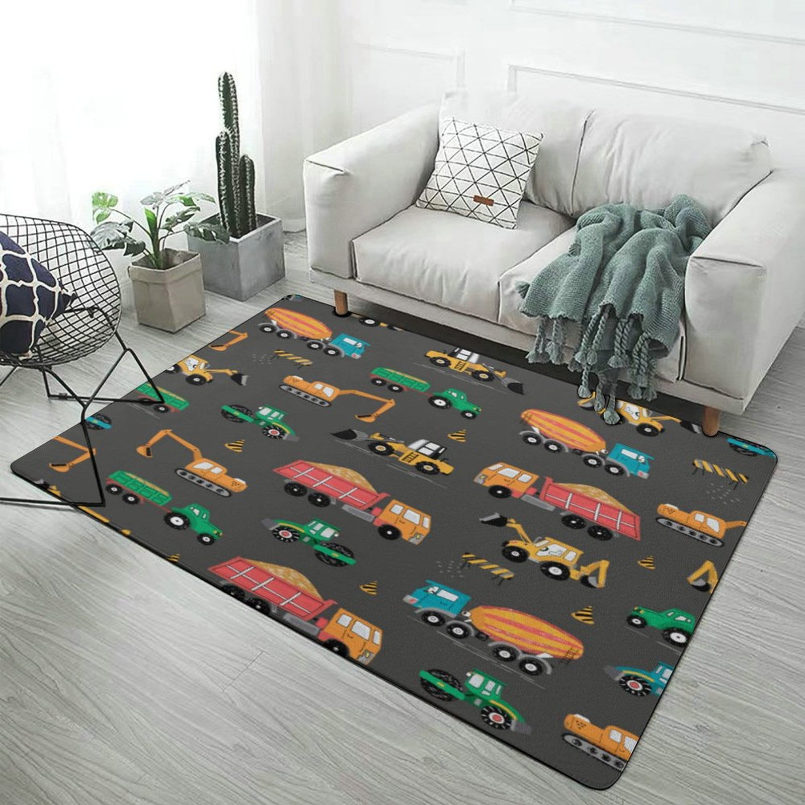 Cartoon Engineering Car Carpet for Home Decoration Rugs for Bedroom ...