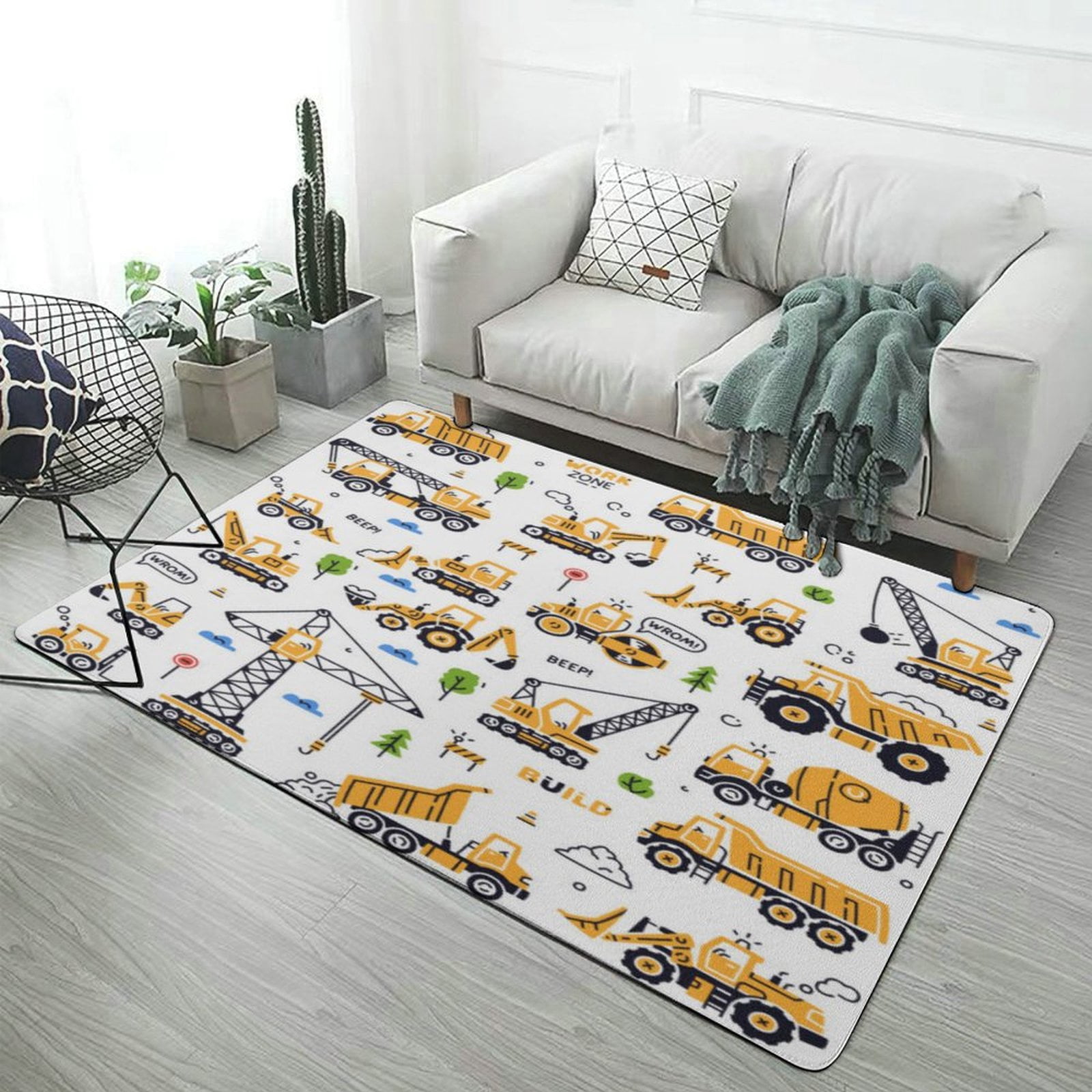 Cartoon Engineering Car Carpet for Home Decoration Rugs for Bedroom ...