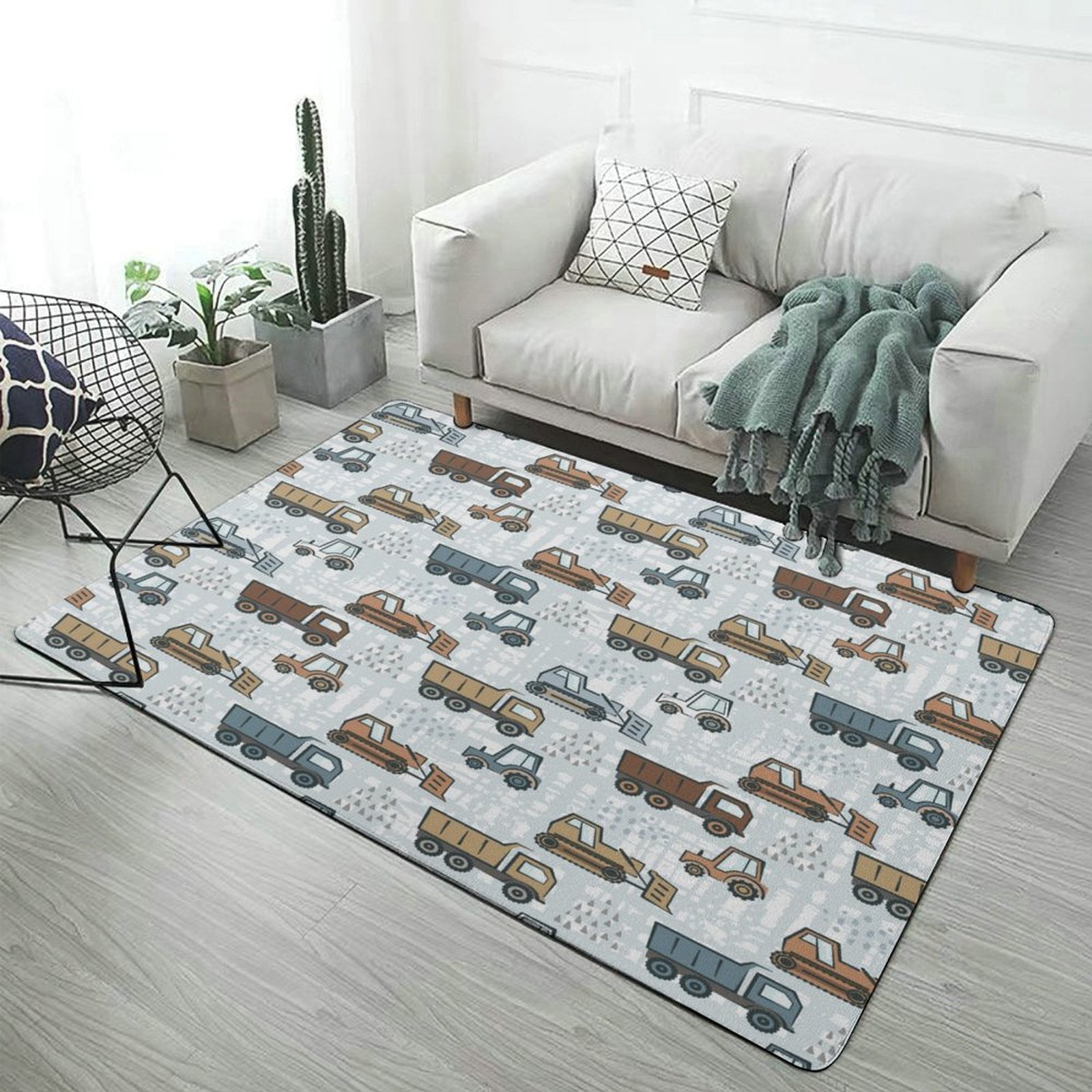 Cartoon Engineering Car Carpet for Home Decoration Rugs for Bedroom ...