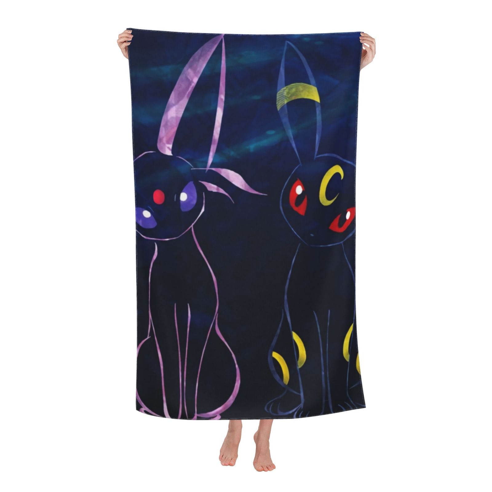 Cartoon Espeon Umbreon Bath Towels,Cartoon Espeon Umbreon Beach Towel ...